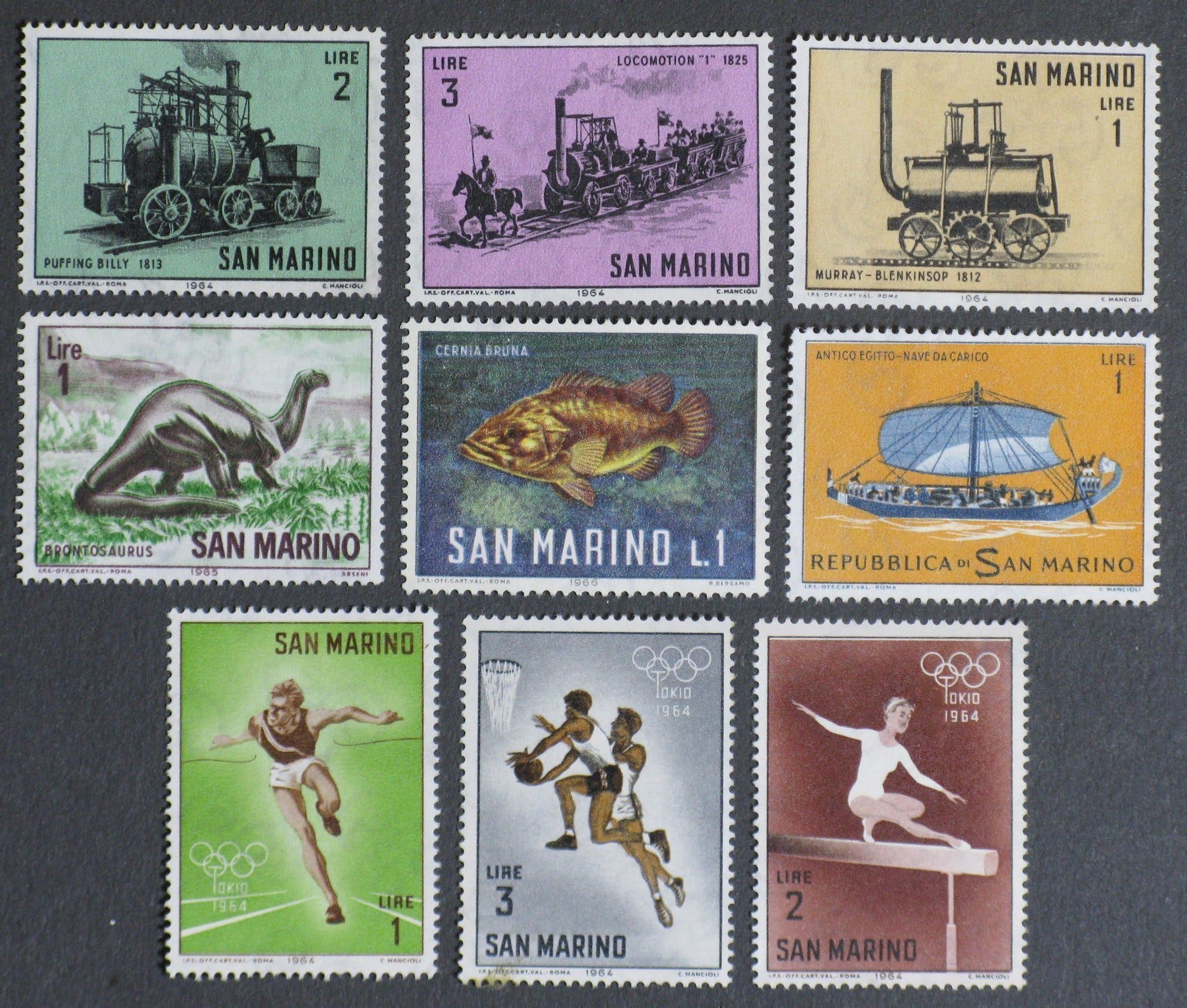San Marino 1962-66 OBS kvalitet enligt bild läs.. | Köp på Tradera ...