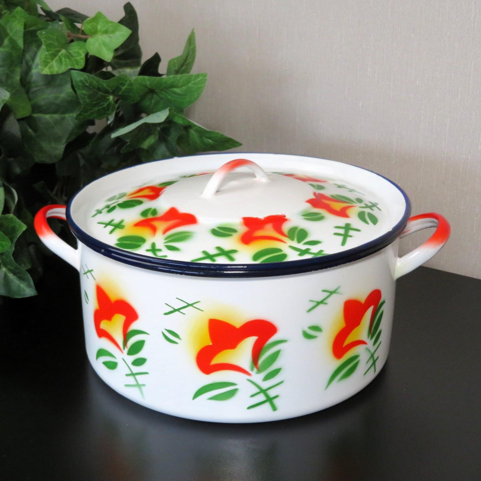 Stor Emaljerad Gryta Vi.. | Köp från ialinasDesignRetro på Tradera ...