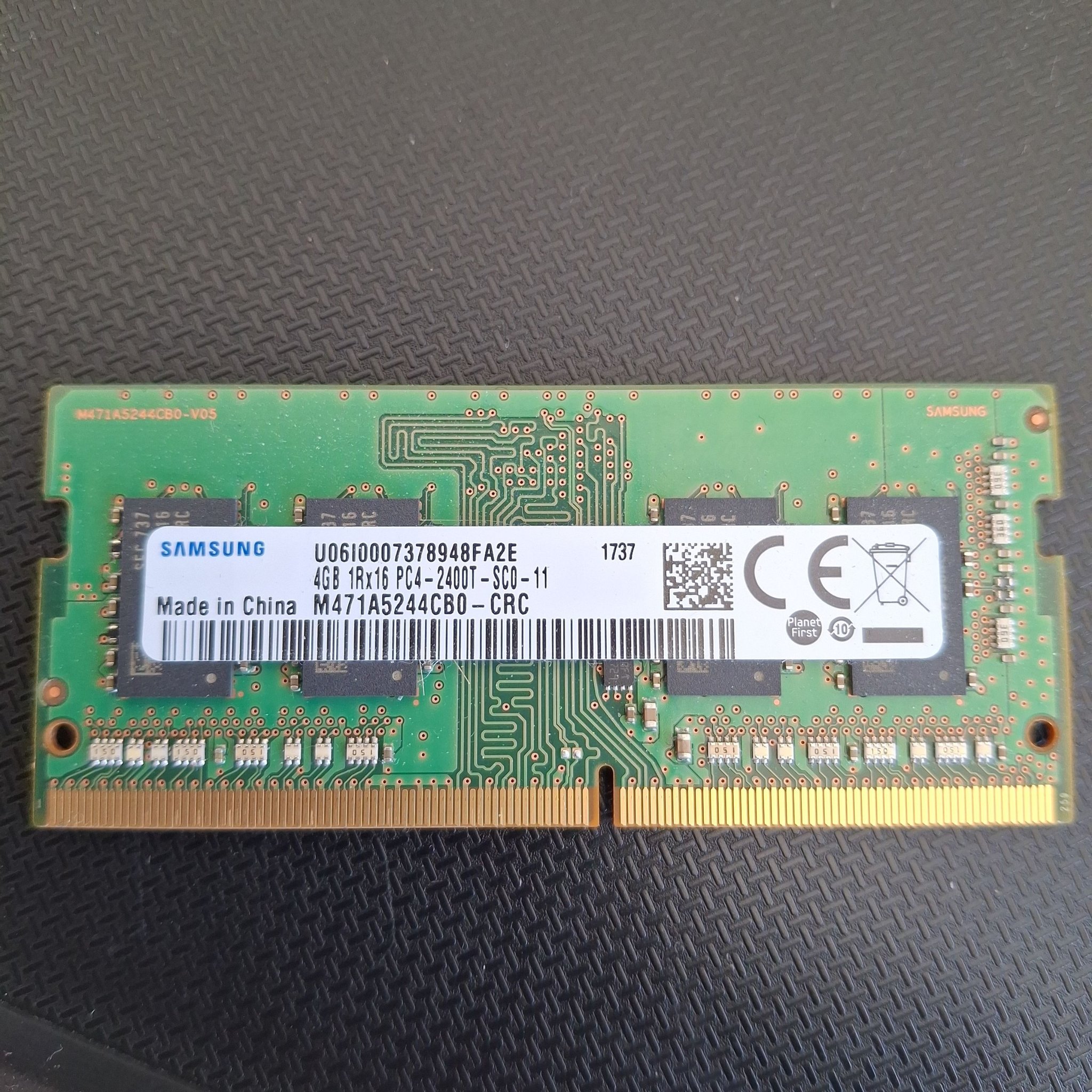 Samsung 4GB DDR4 RAM PC4-2400T SODIMM | Köp på Tradera (734131570)