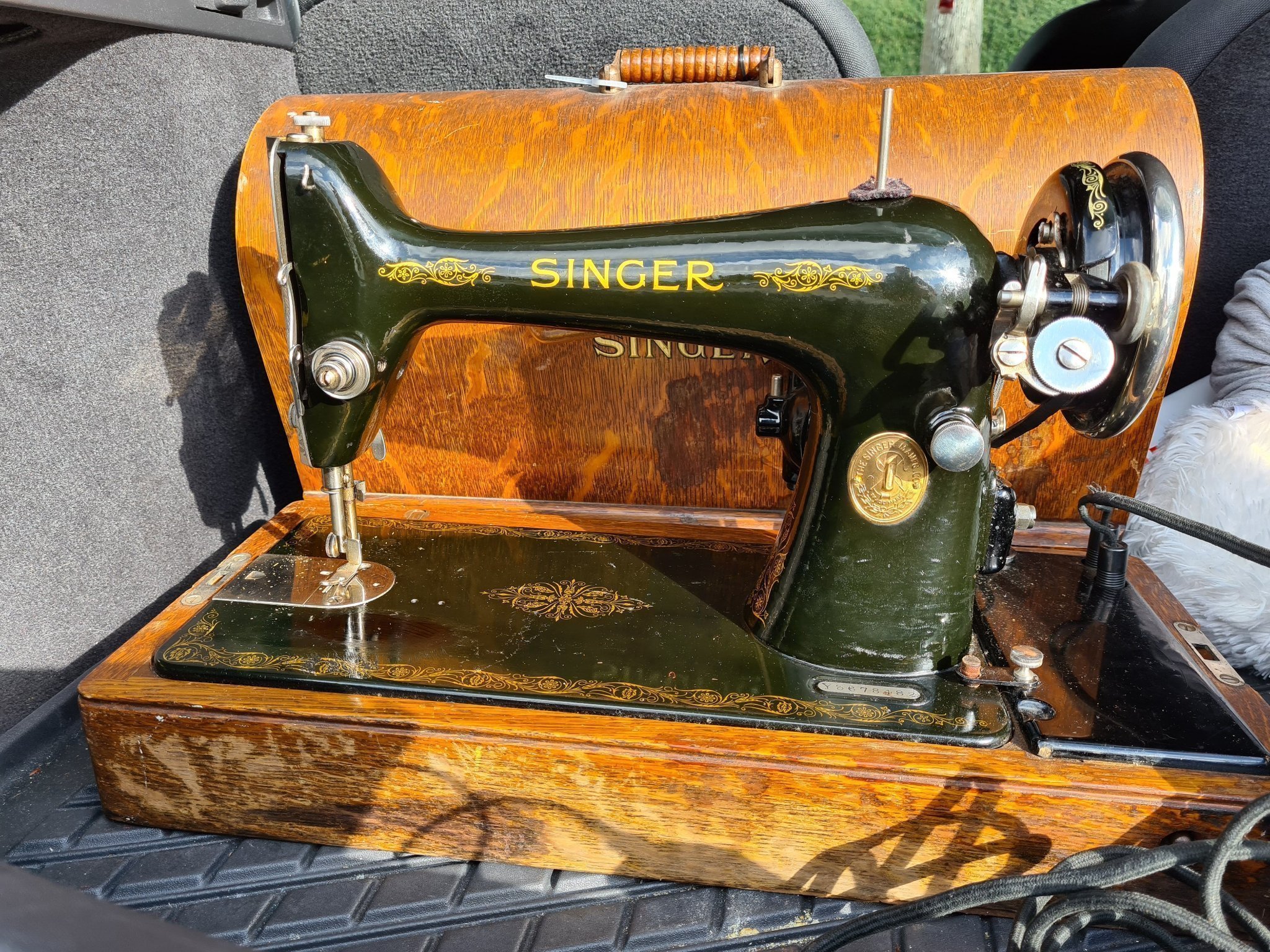 Antik Singer symaskin 1922*Komplett* | Barnebys