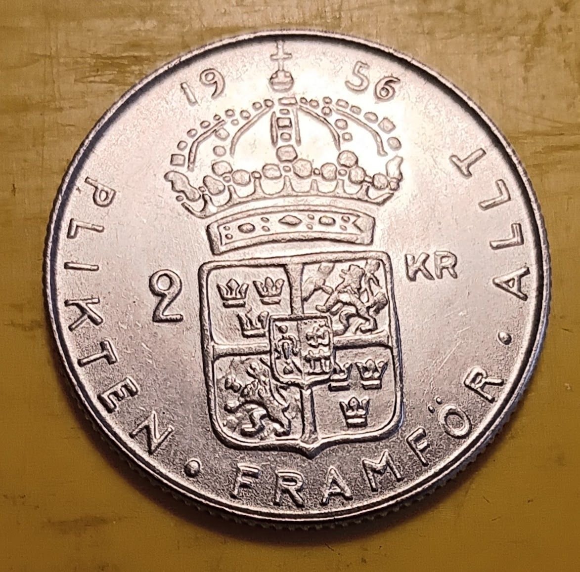 Svenskt Silvermynt 2kr 1956 Bra mynt | Köp på Tradera (610588551)