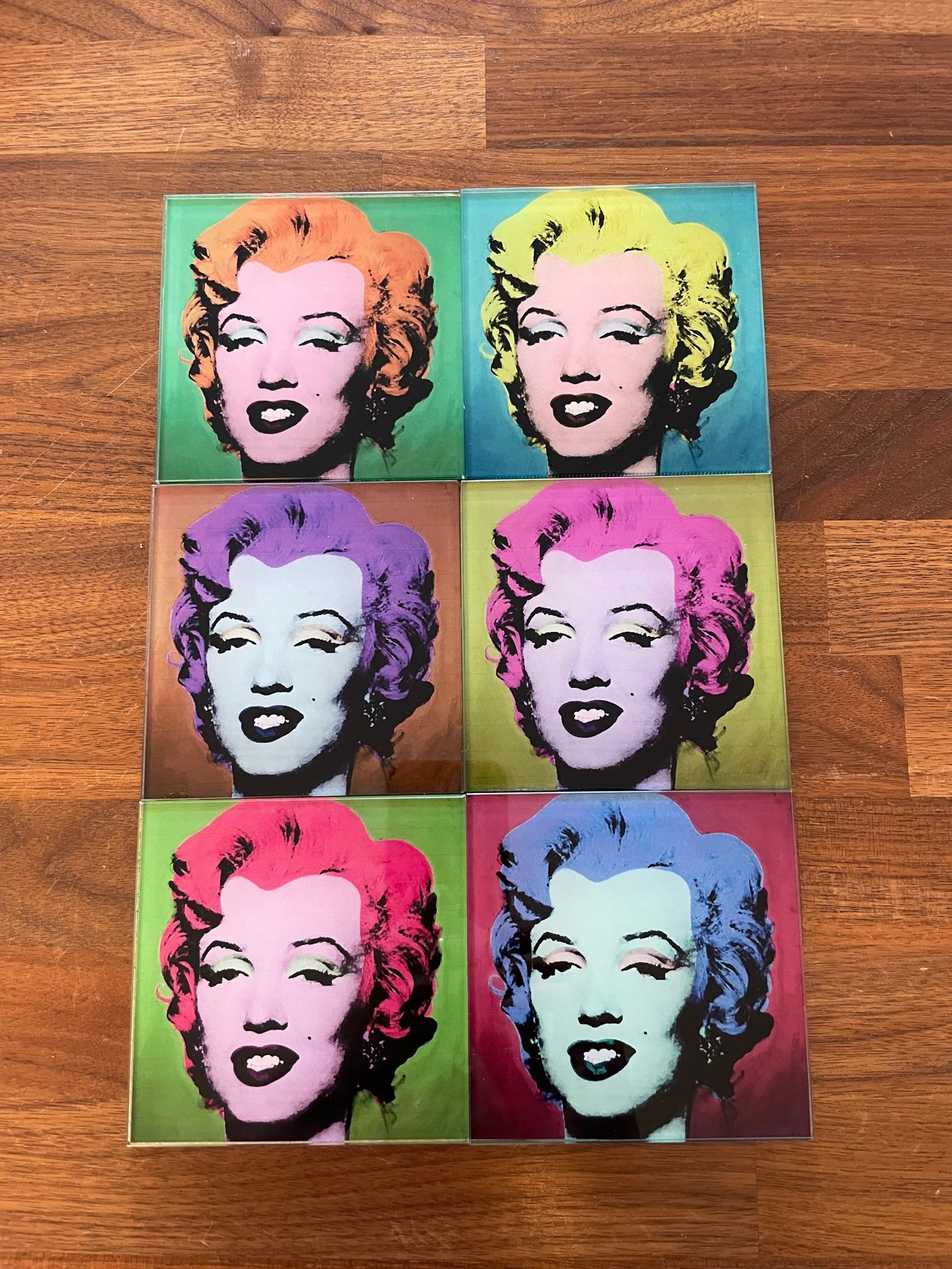 Andy Warhol Marilyn Monroe Glasunderlägg | Köp på Tradera (690436403)