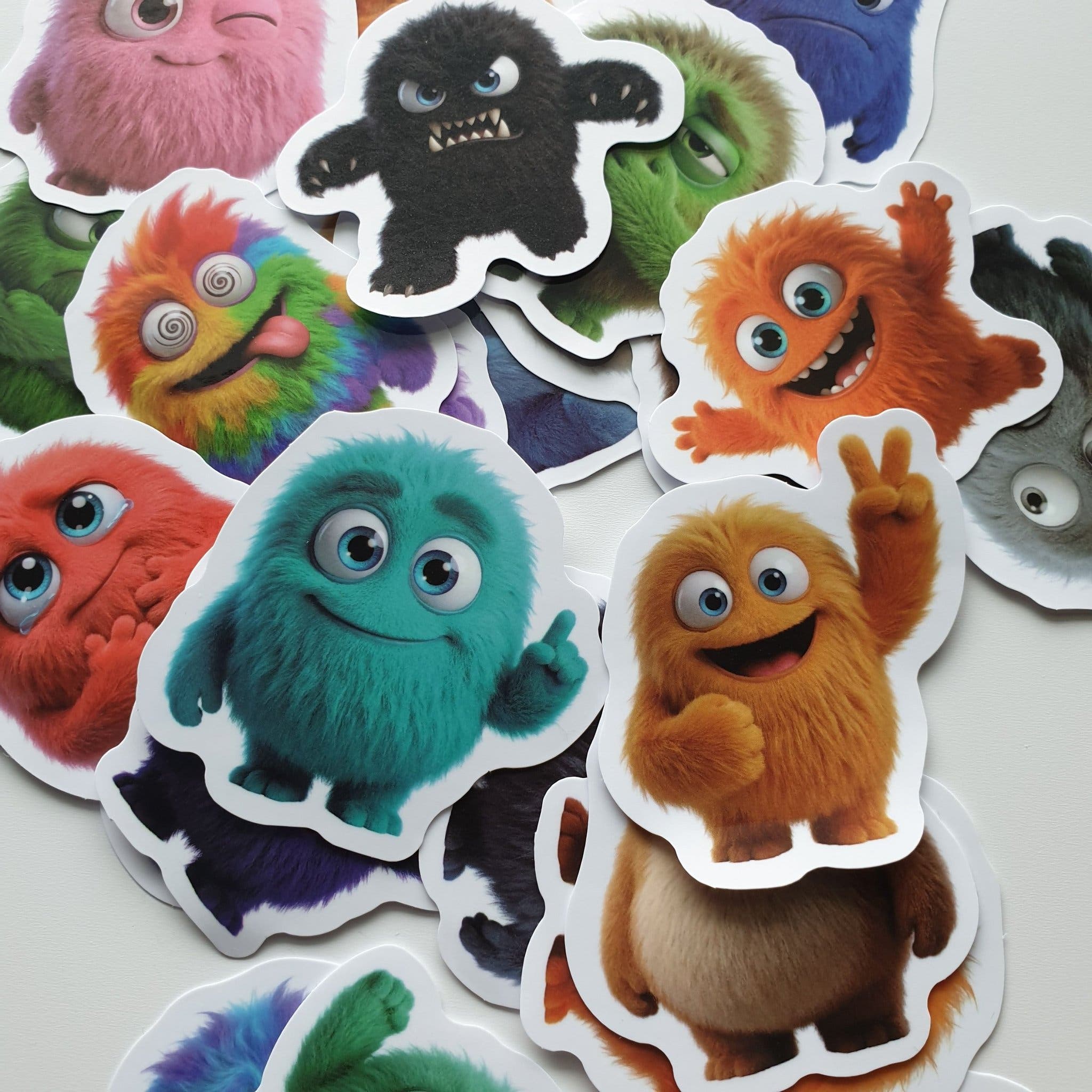 25st monster med känslor klistermärken/stickers | Köp på Tradera ...