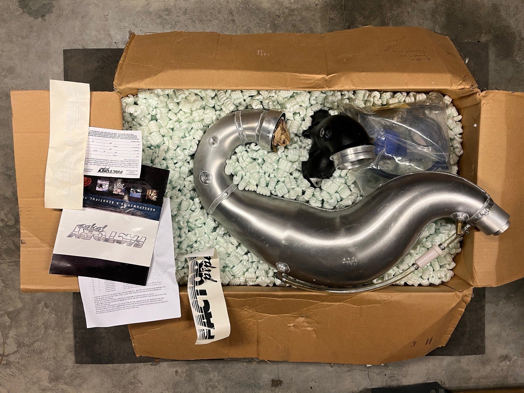 Factory pipe dry pipe till Kawasaki SX-R 800 je.. | Köp på Tradera ...