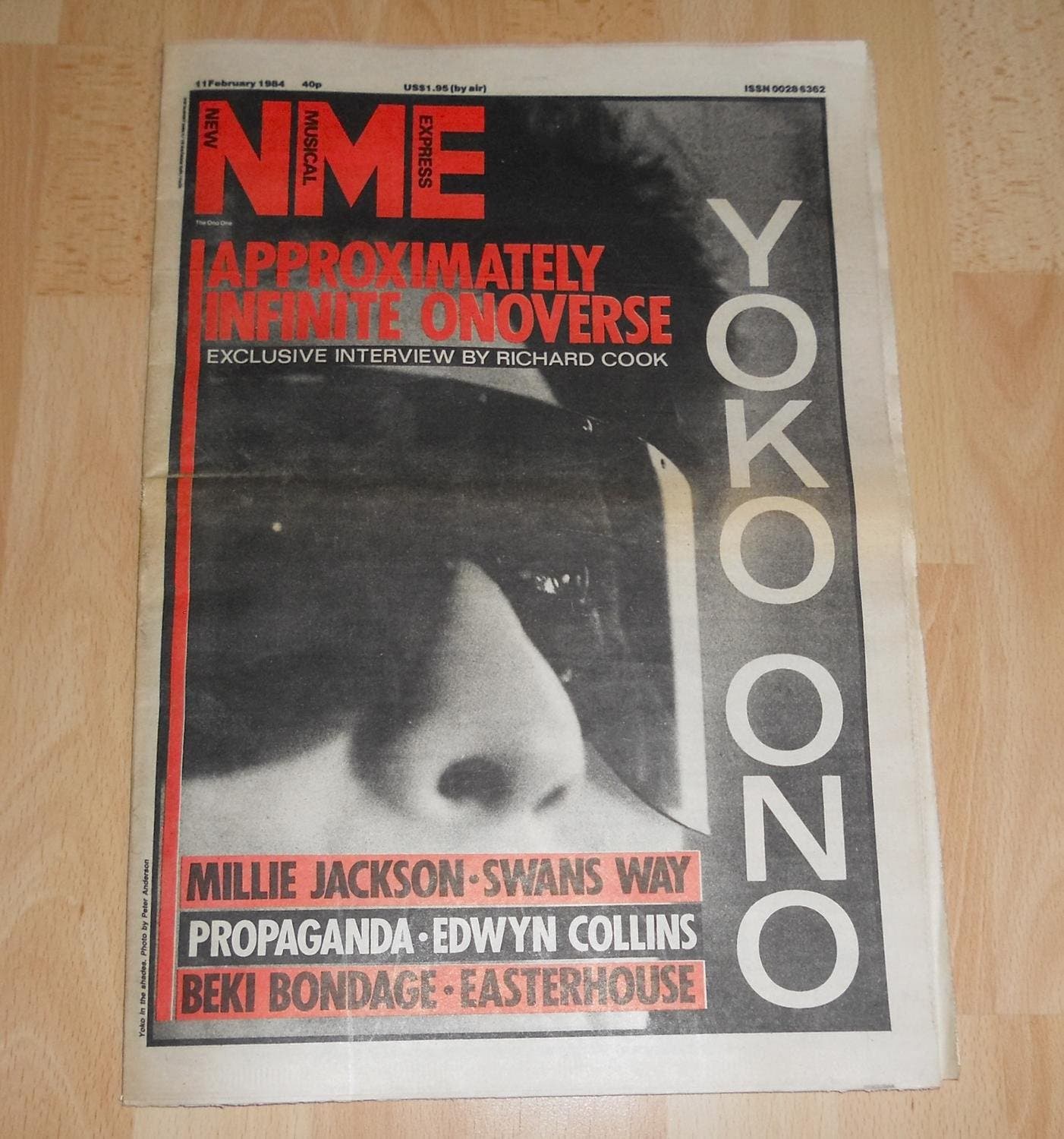 NME 11 Feb. 1984 - Yoko Ono, Beki Bondage, Prop.. | Köp på Tradera ...