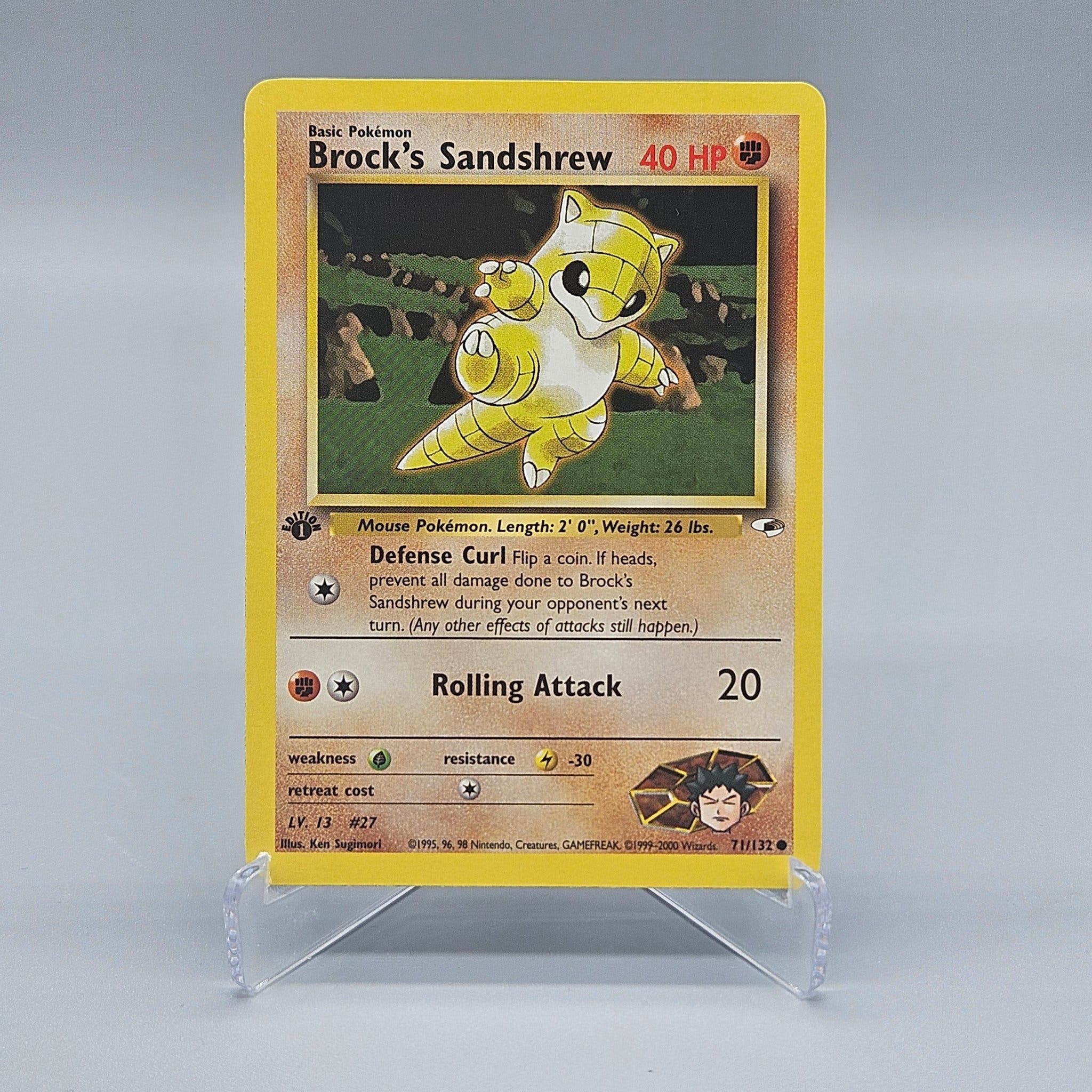 Brocks Sandshrew 1st Edition 71/132 Gym Heroes .. | Köp på Tradera ...
