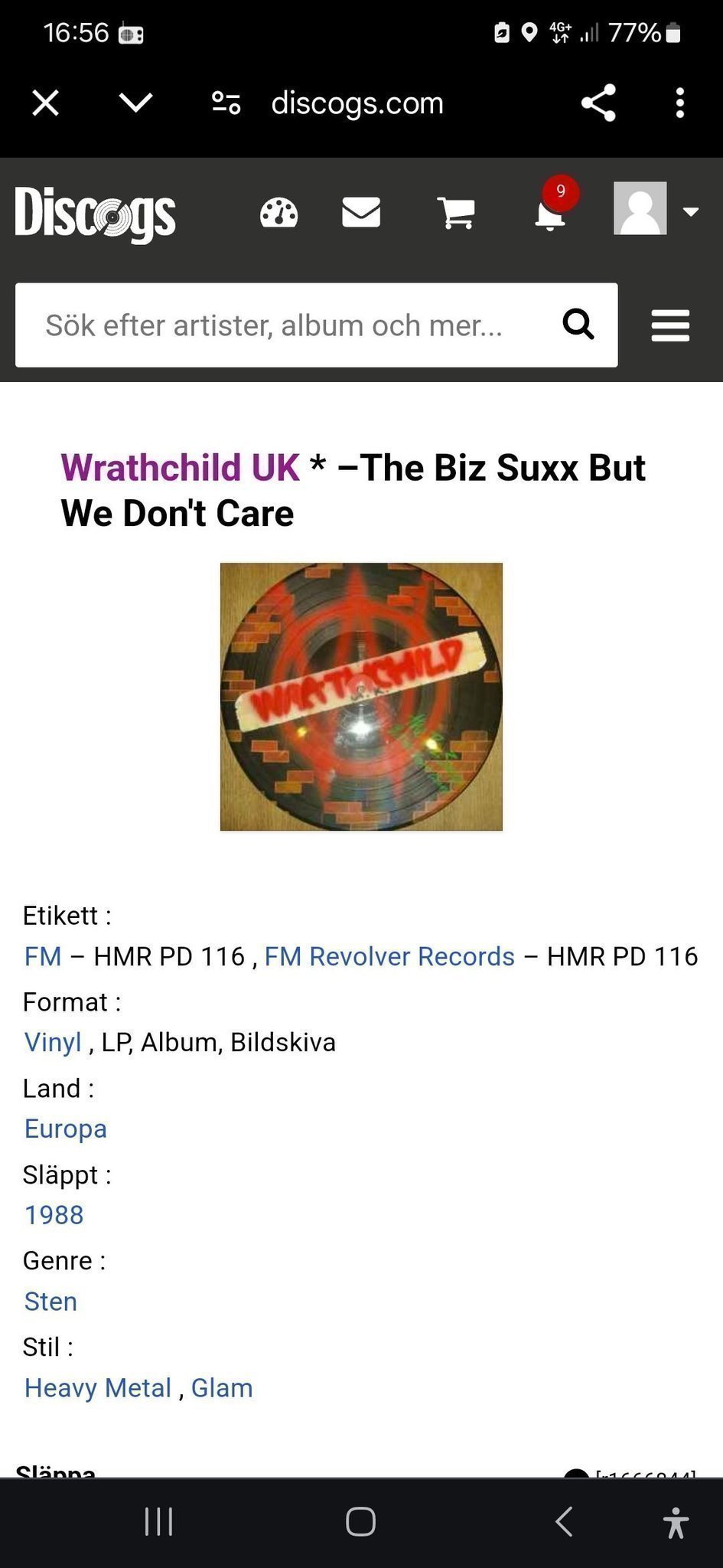 Wrathchild UK - The Biz Suxx But We Don't Care .. | Köp på Tradera ...