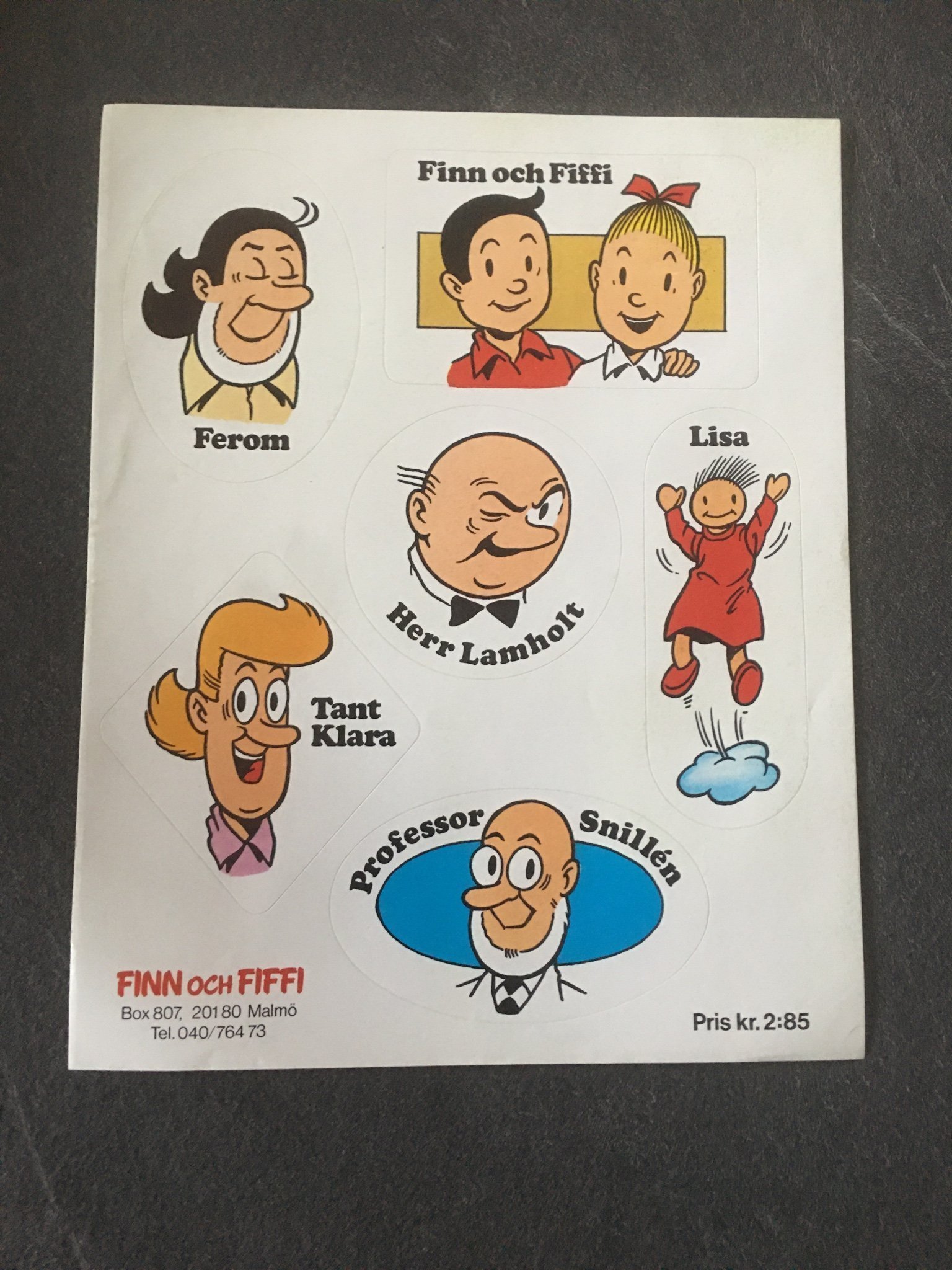 Finn och Fiffi - Retro - klistermärken troligtv.. | Köp på Tradera ...
