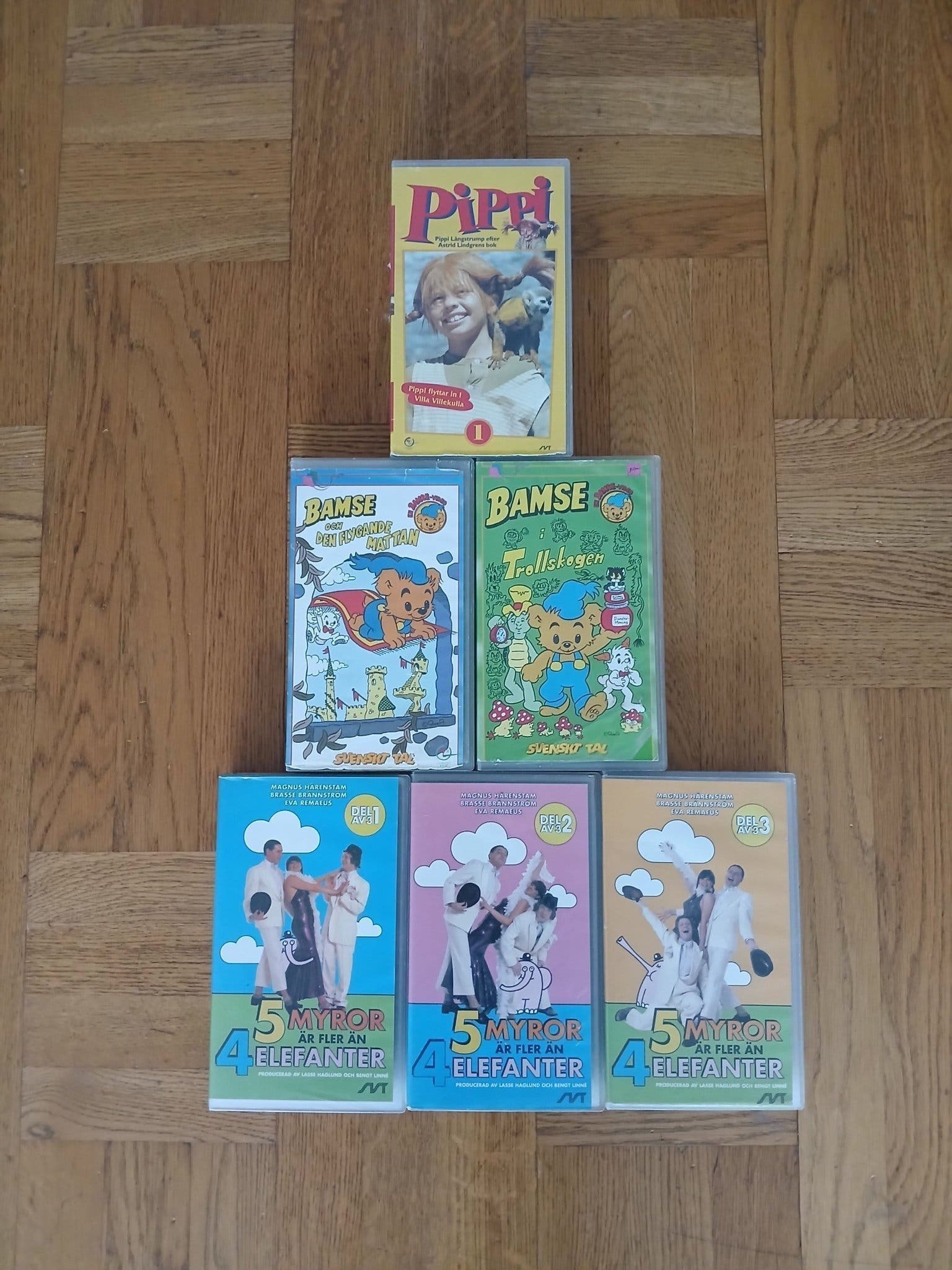 Se produkter som liknar VHS svenska klassiker, Pippi .. på Tradera ...