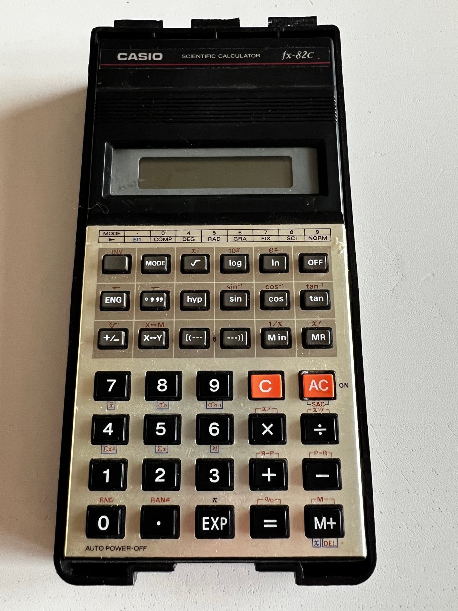Casio fx-82c miniräknare från sent 80-tal | Köp på Tradera (582771342)