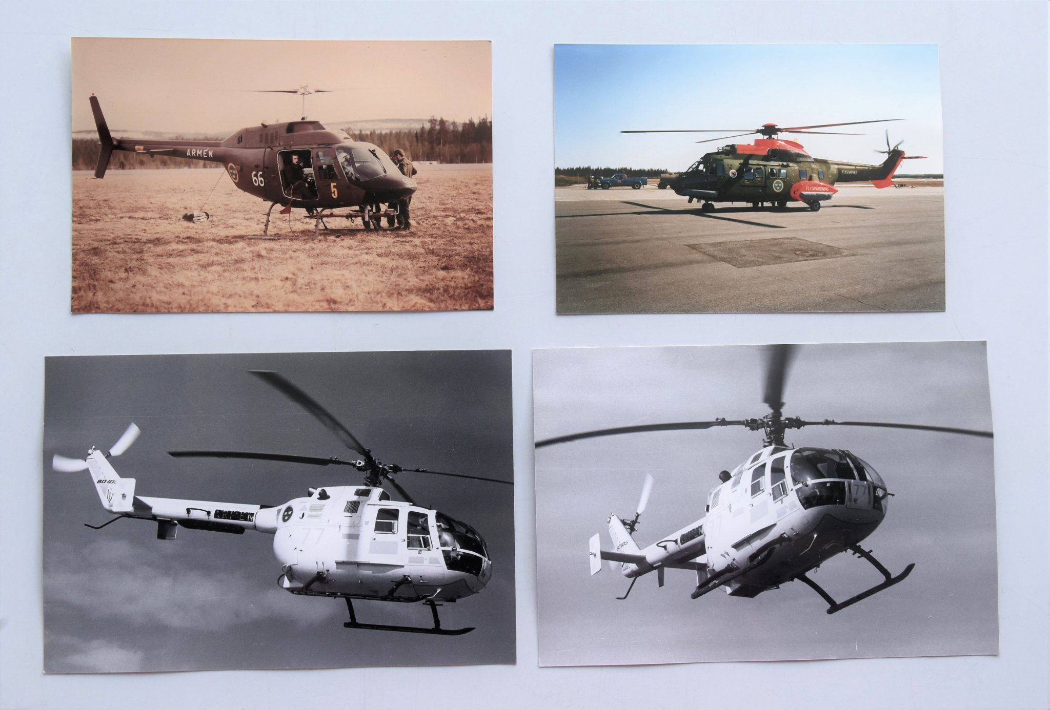 Flygvapnet - HKP6, HKP 9 och HKP10 -4 st Äkta f.. (442205991) ᐈ Köp på ...