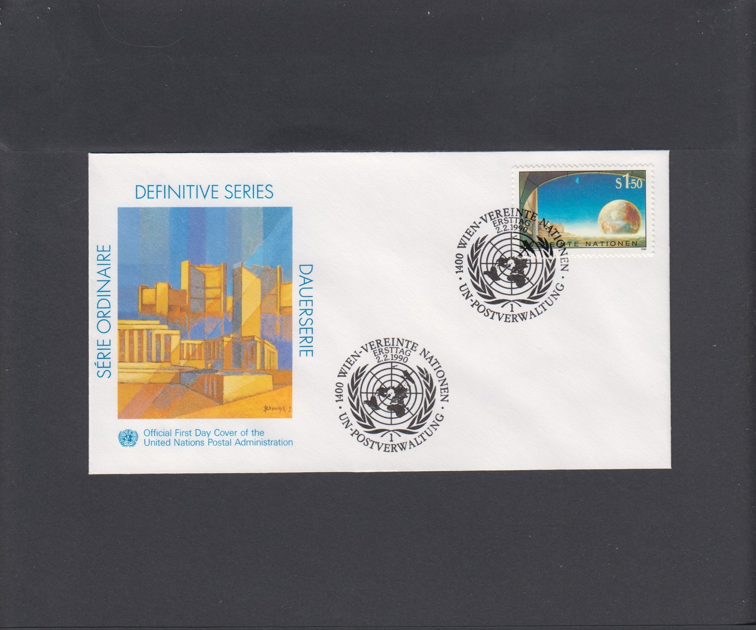 UNITED NATIONS. FDC från 1990 med vinjett. VACK.. | Köp på Tradera ...