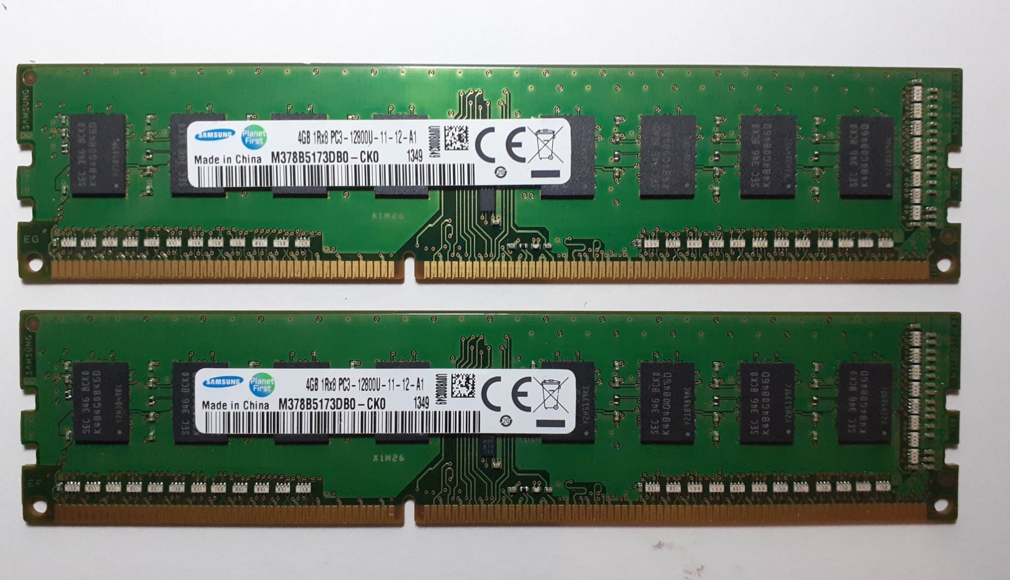 Samsung DDR3 8gb (2 x 4GB) 1600MHz (410126024) ᐈ Köp på Tradera