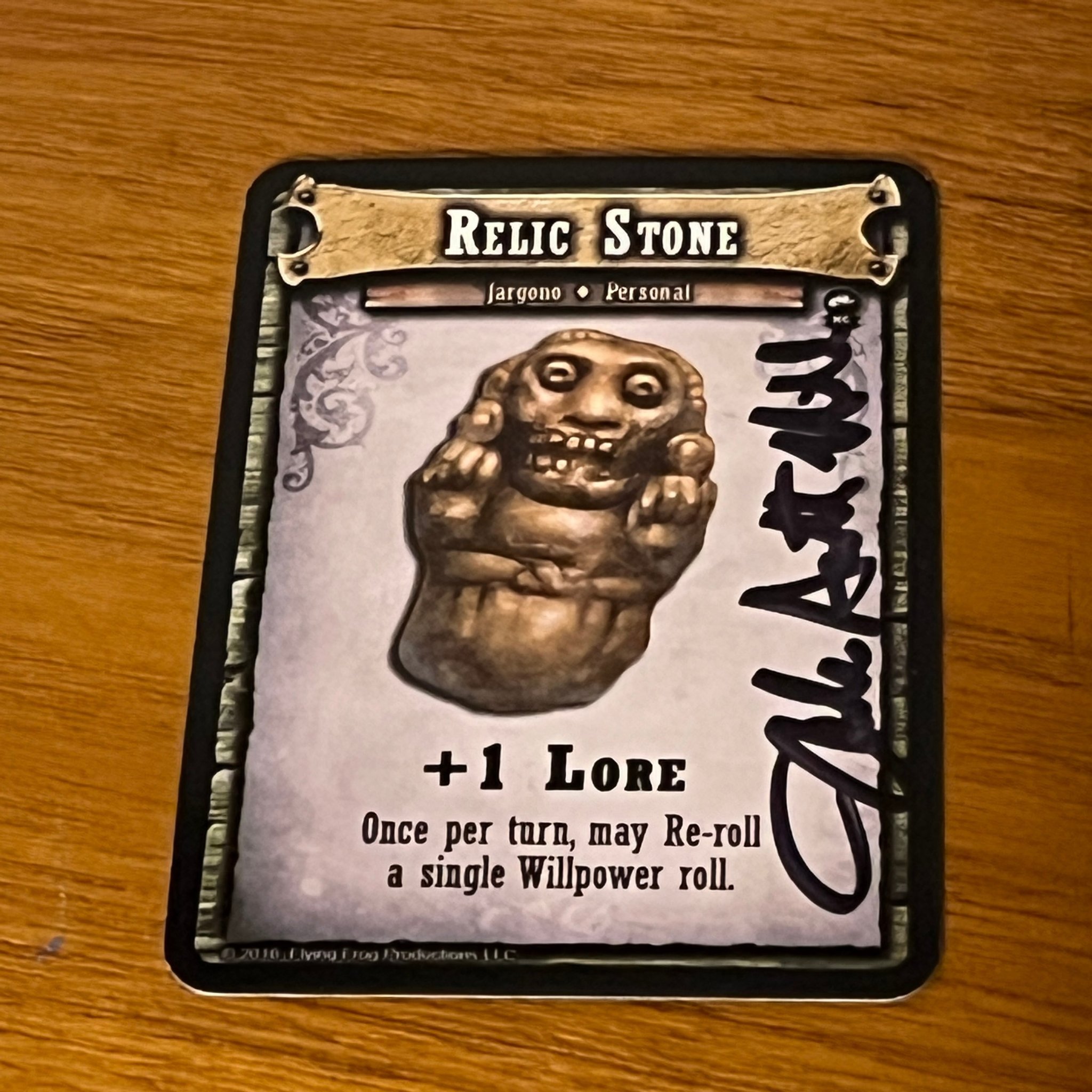 Shadows of Brimstone RELIC STONE CARD signerat .. | Köp på Tradera ...