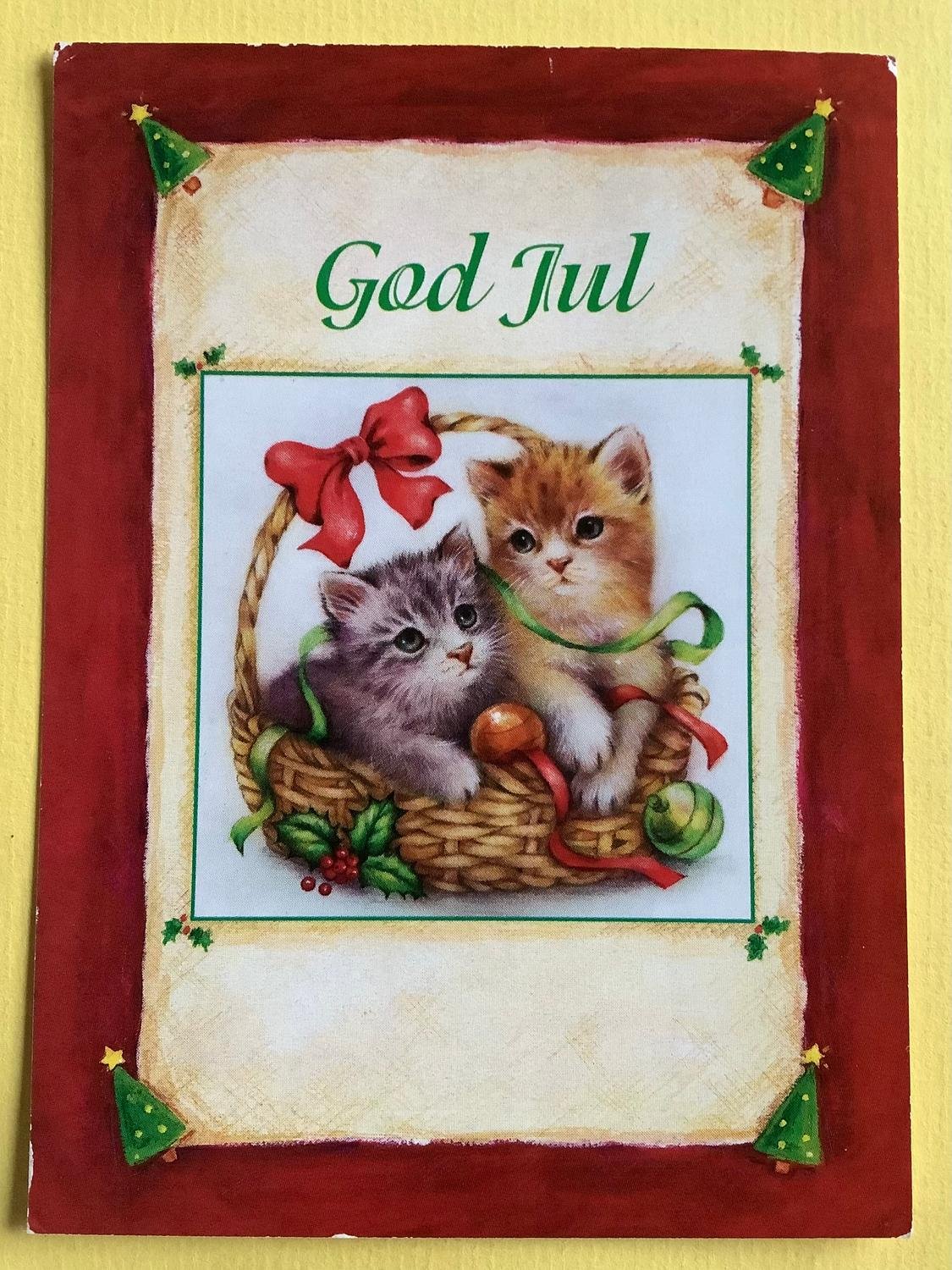 Julkort God Jul Katter | Köp på Tradera (651309961)
