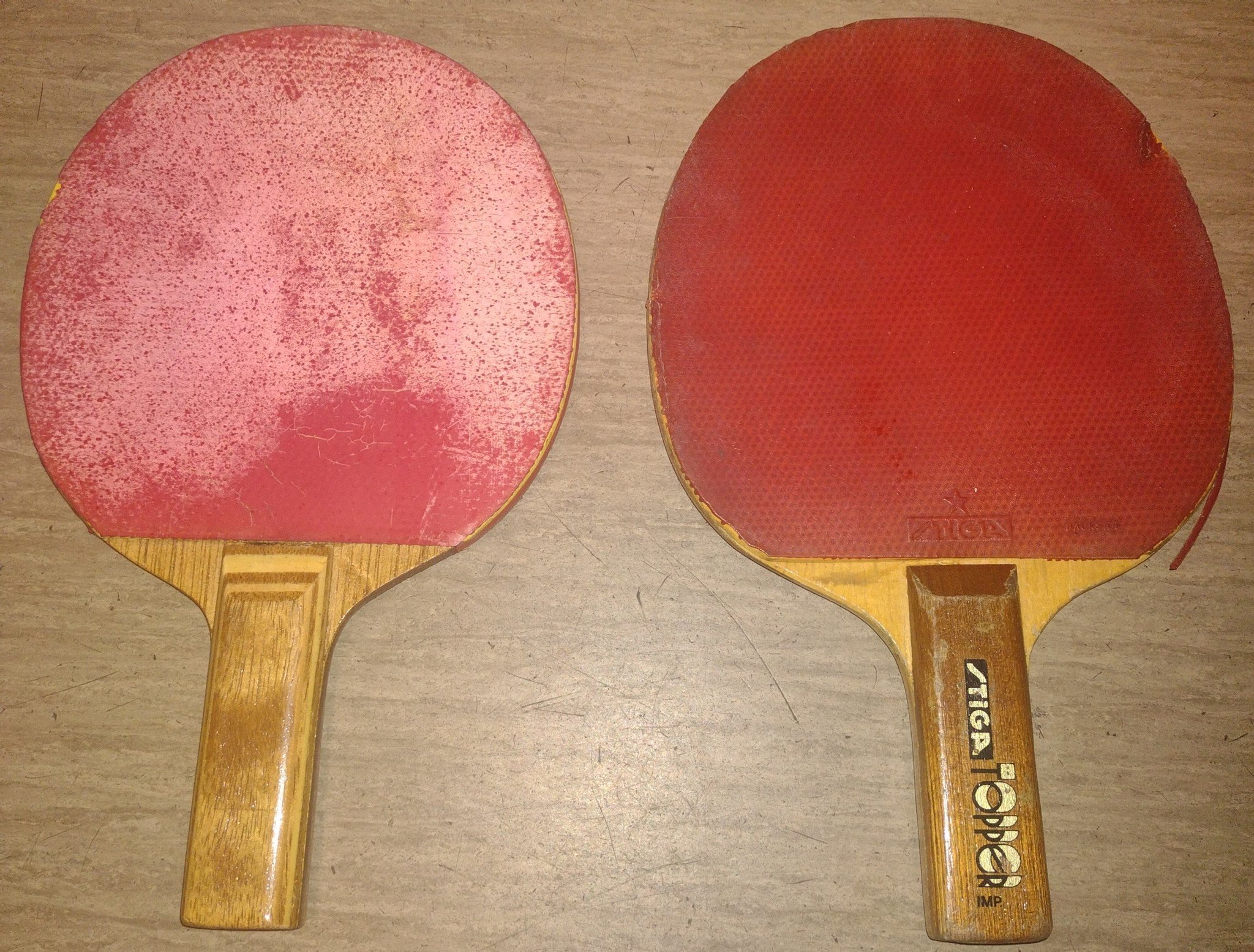 Vintage pingis racket Till någon som behöver (r.. | Köp på Tradera ...