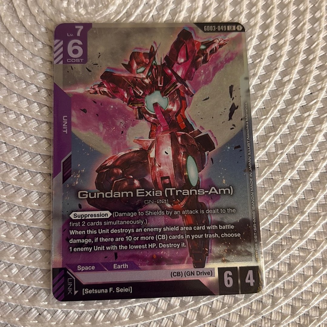 Gundam Exia (Trans-Am) Kort Gundam TCG GD 03 LR.. | Köp på Tradera ...