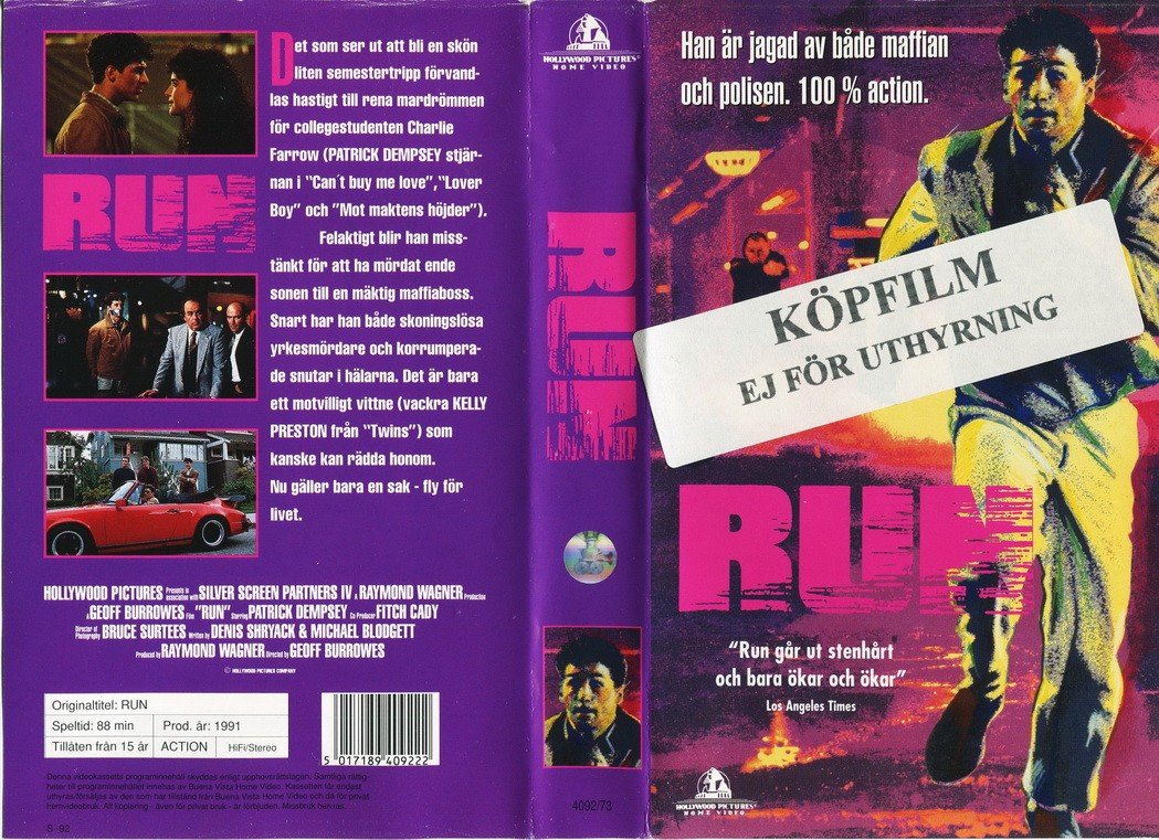 Se produkter som liknar VHS-Run-1991-Patrick Dempsey-.. på Tradera ...
