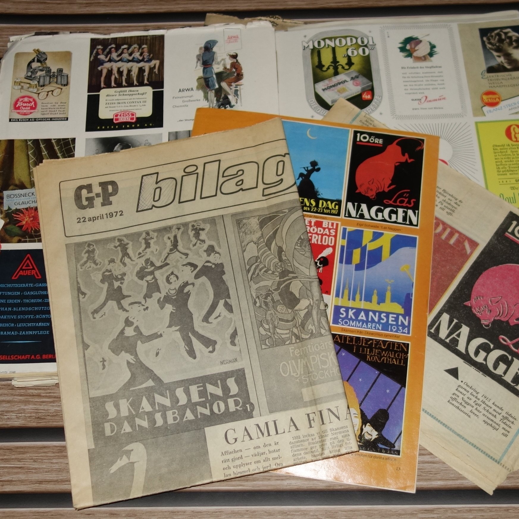 Tidningsurklipp och bilaga om filmaffischer, re.. | Köp på Tradera ...