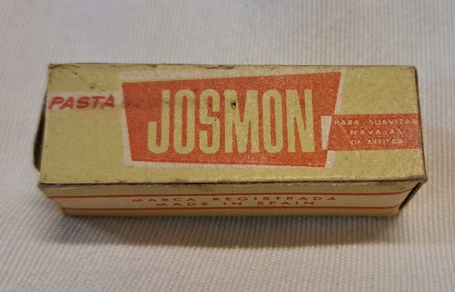 Vintage JOSMON razor mjukgörare pasta José Mons.. | Köp på Tradera ...