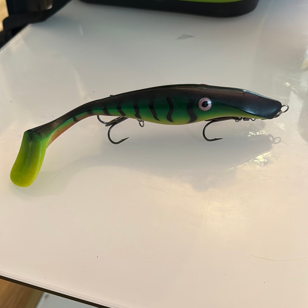 Zalt Shad 21cm Färg 39 Fire Tiger jigg | Köp på Tradera (707349832)