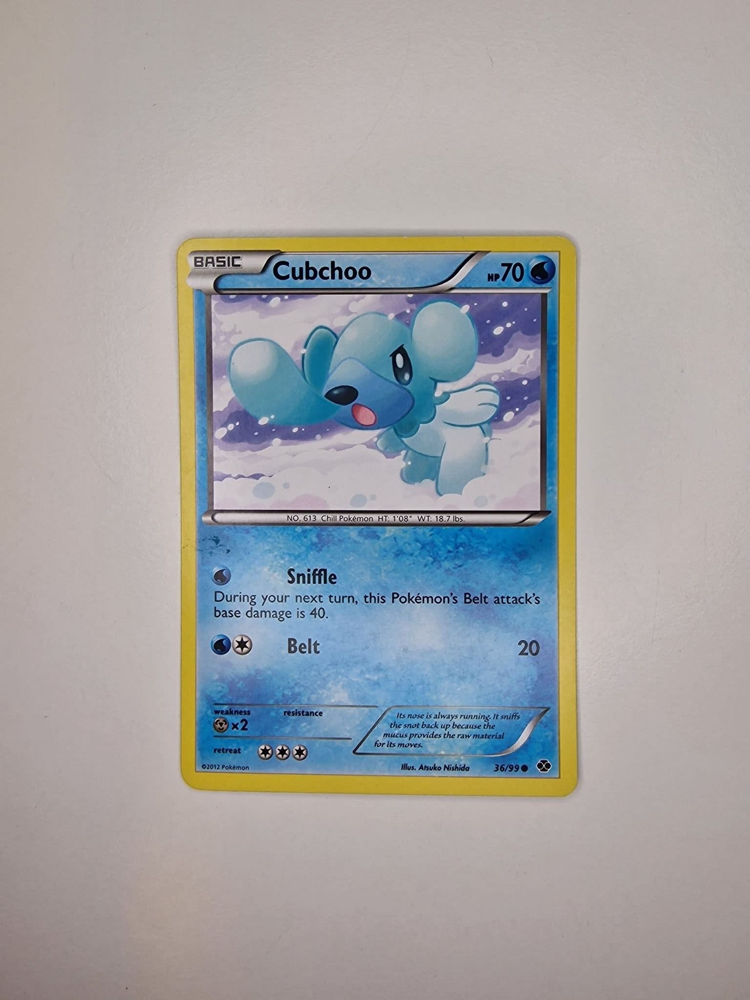 Pokémon Cubchoo 36/99 | Köp på Tradera (691759357)