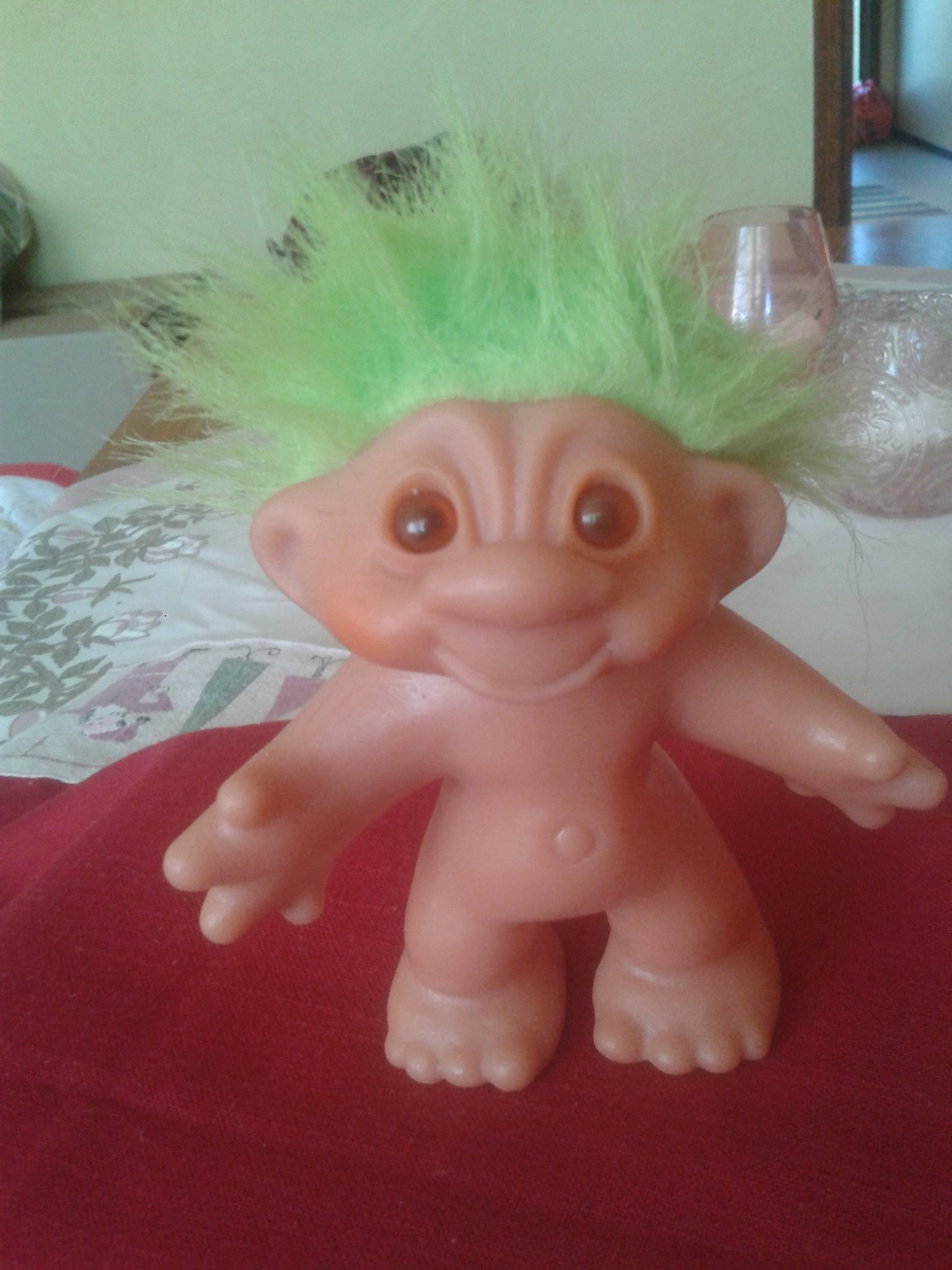 Dam troll med grönt hår retro - Docka - Troll -.. | Köp på Tradera ...