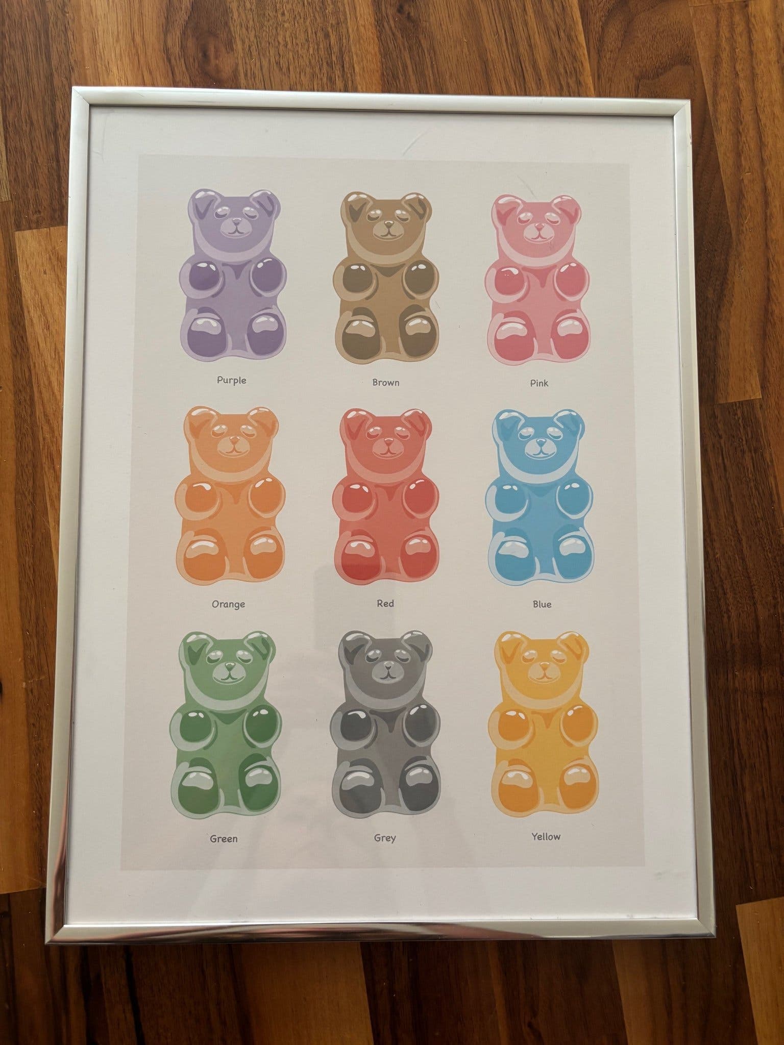 Gummy Bear Colours Poster med ram | Köp på Tradera (694223312)