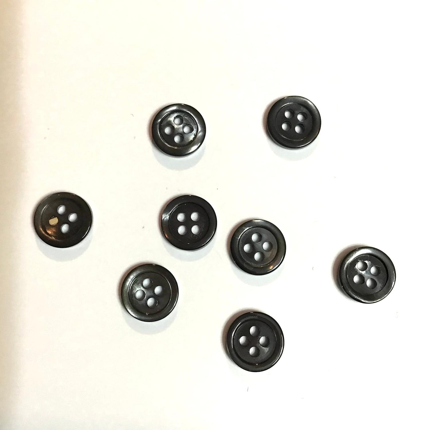 Knappar svarta 8st små äkta Pärlemor 1 cm.Sy Sö.. | Köp på Tradera ...