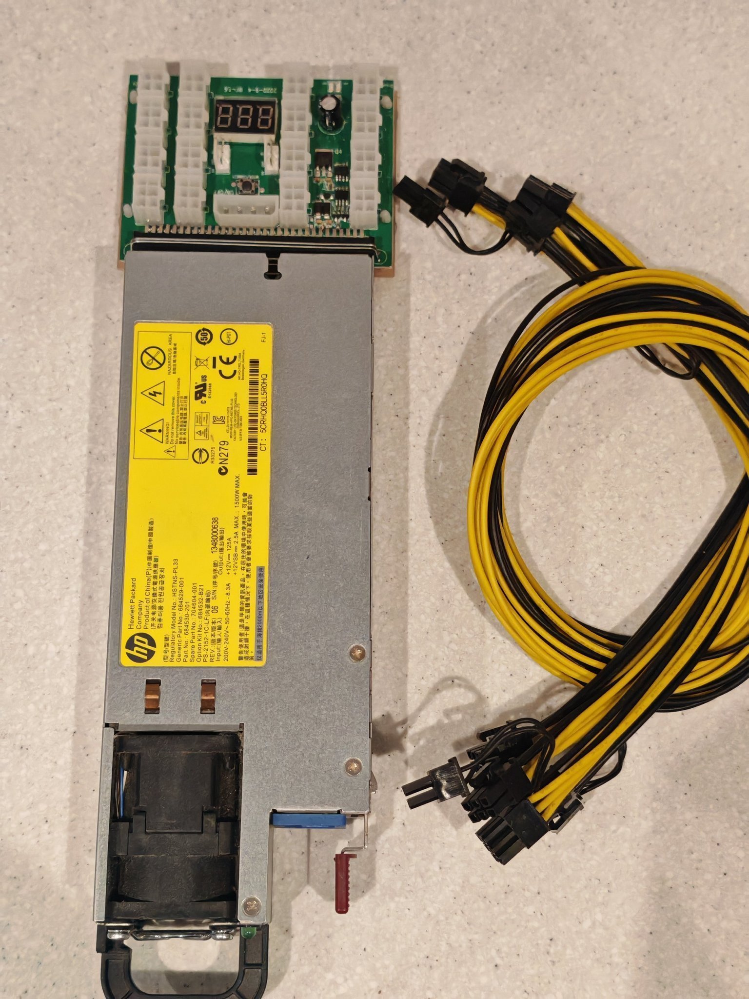 HP 1500W Server PSU Nätagg Strömförsörjning med.. | Köp på Tradera ...