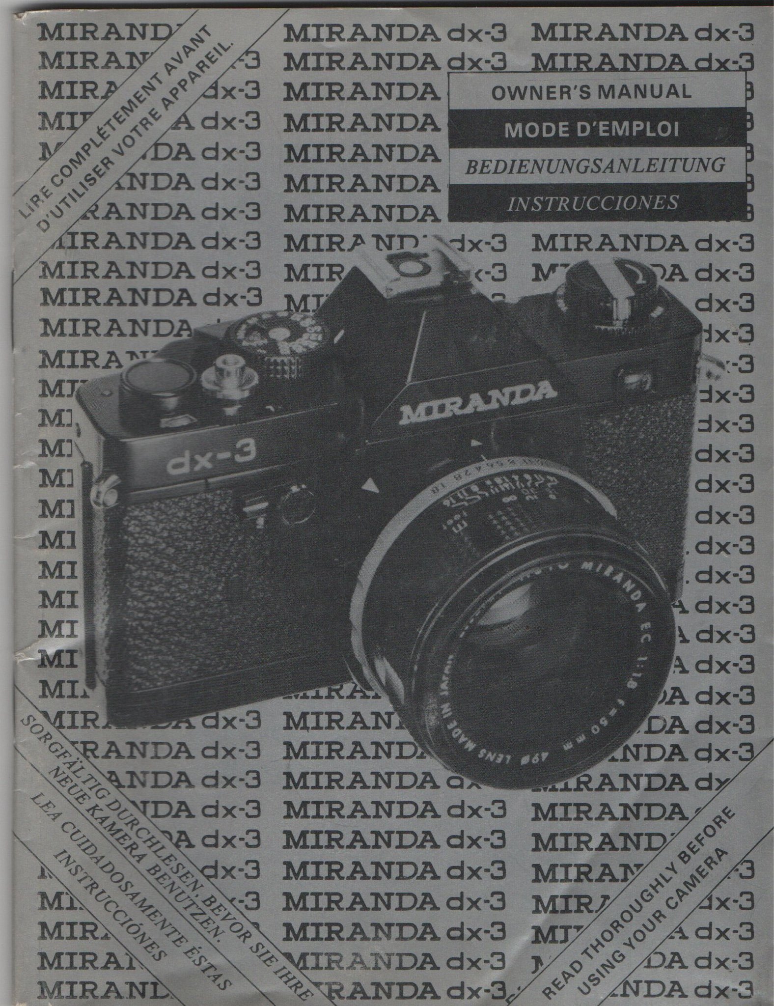 Miranda manual, ”dx-3”, 4 språk , 56 sidor | Köp på Tradera (693873818)