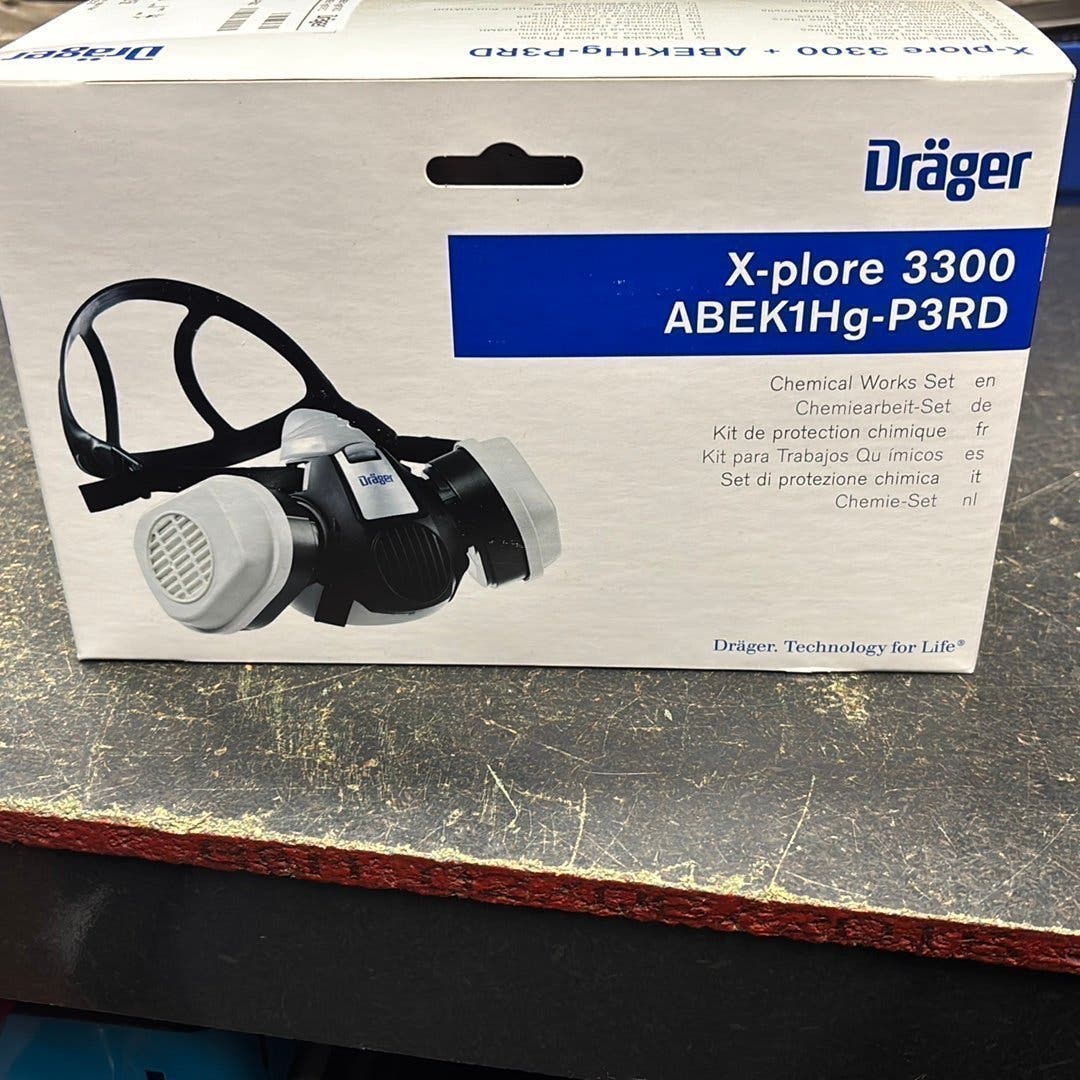 Dräger X-plore 3300 ABEK1Hg-P3RD halv mask | Köp på Tradera (710771343)