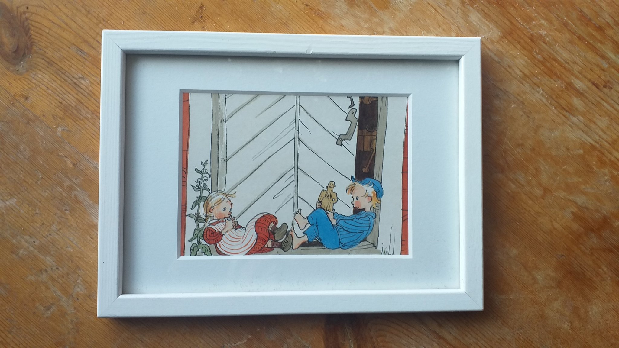 Tavla bild med Emil i Lönneberga och Ida | Köp på Tradera (694105479)