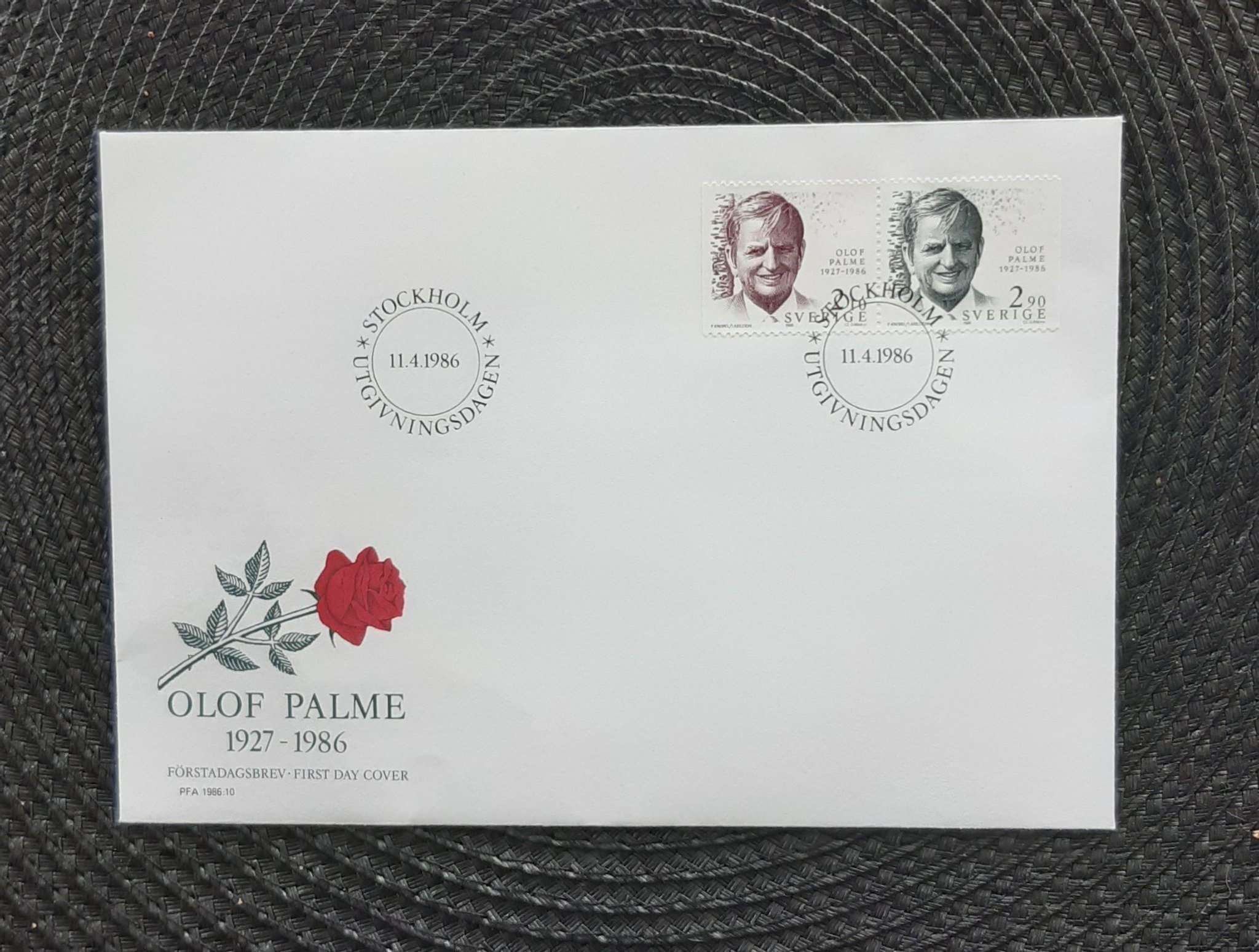 FDC Olof Palme med vinjett | Köp på Tradera (699039799)