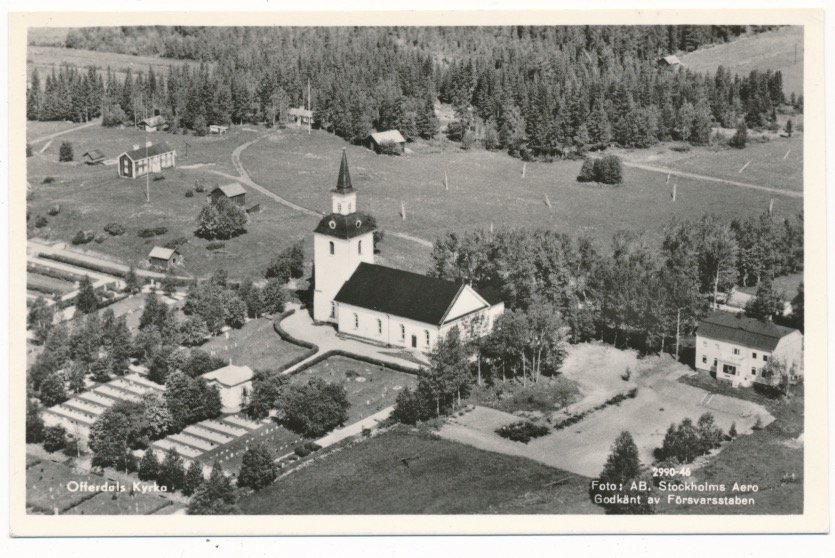 Offerdal Flygfoto kyrkan me.. | Köp från BrunnstaHandel på Tradera ...