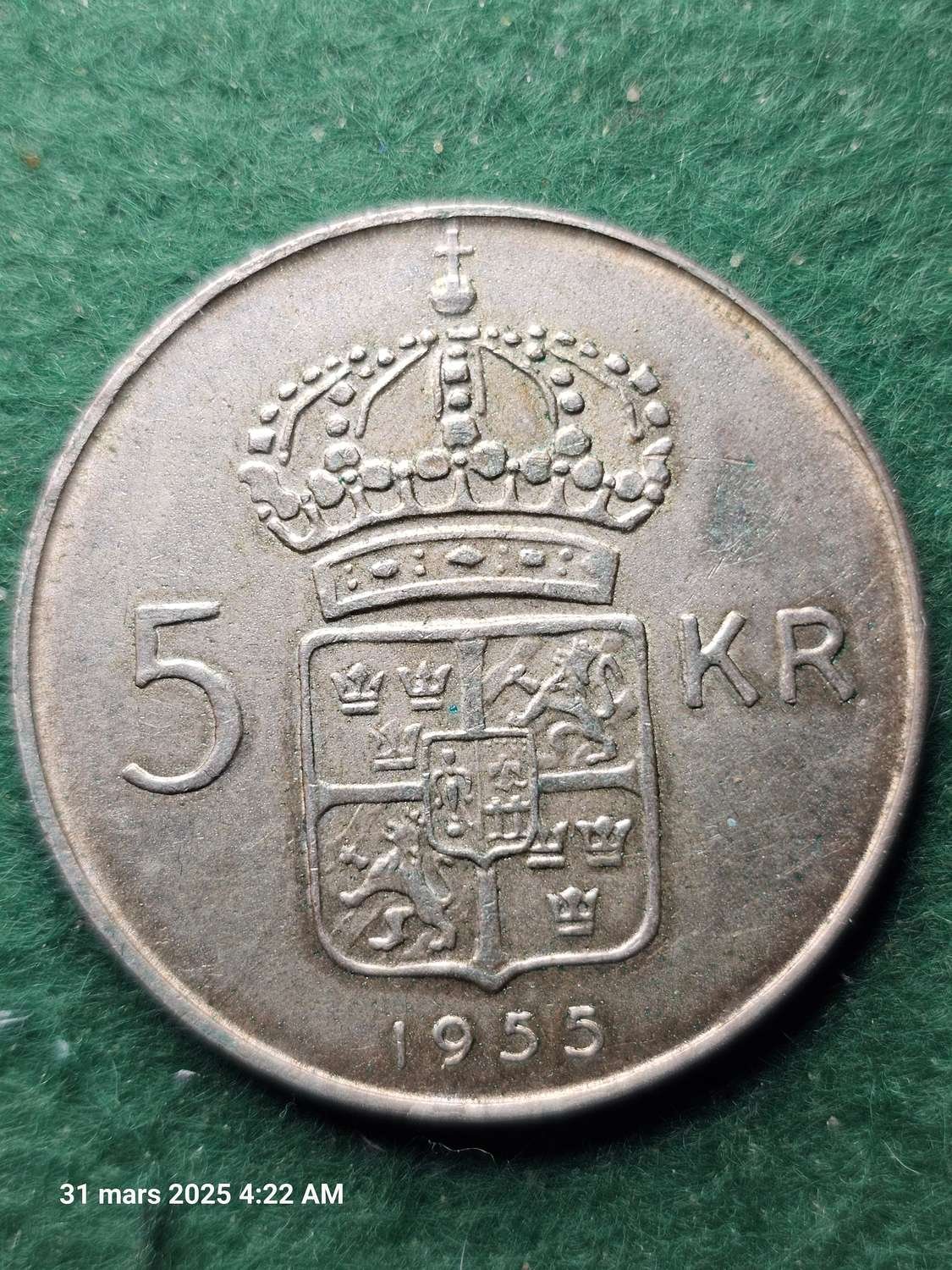 5 Kronor 1955 | Köp på Tradera (671243662)
