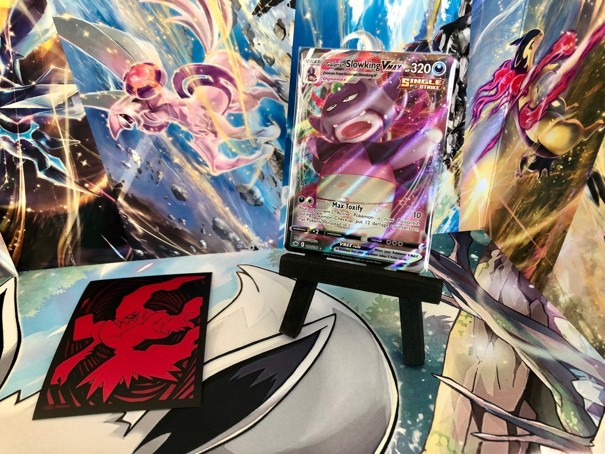 Pokémonkort - Galarian Slowking Vmax 100/198 - .. | Köp på Tradera ...