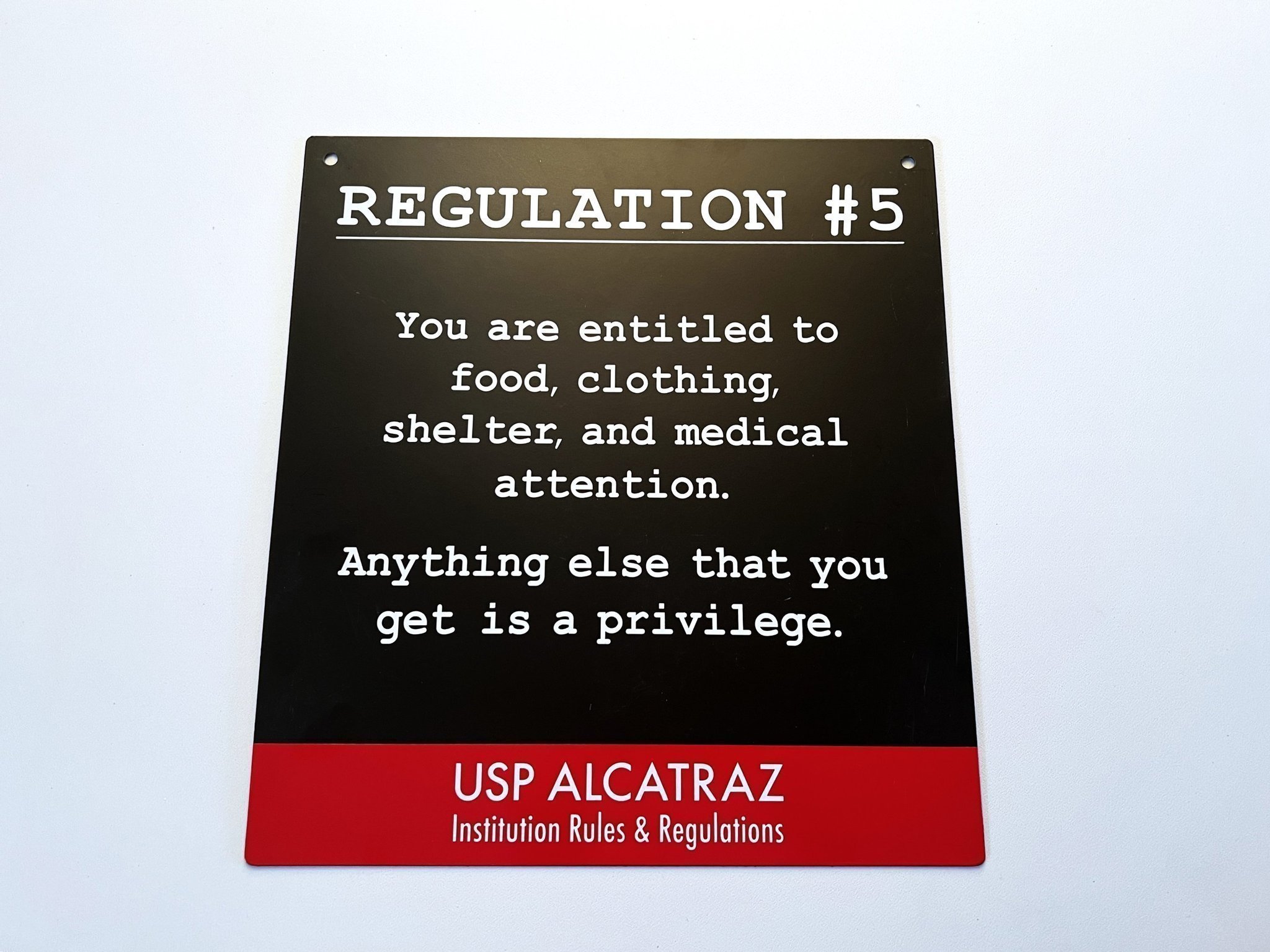 USP ALCATRAZ Institution Rules & Regulations, p.. | Köp på Tradera ...