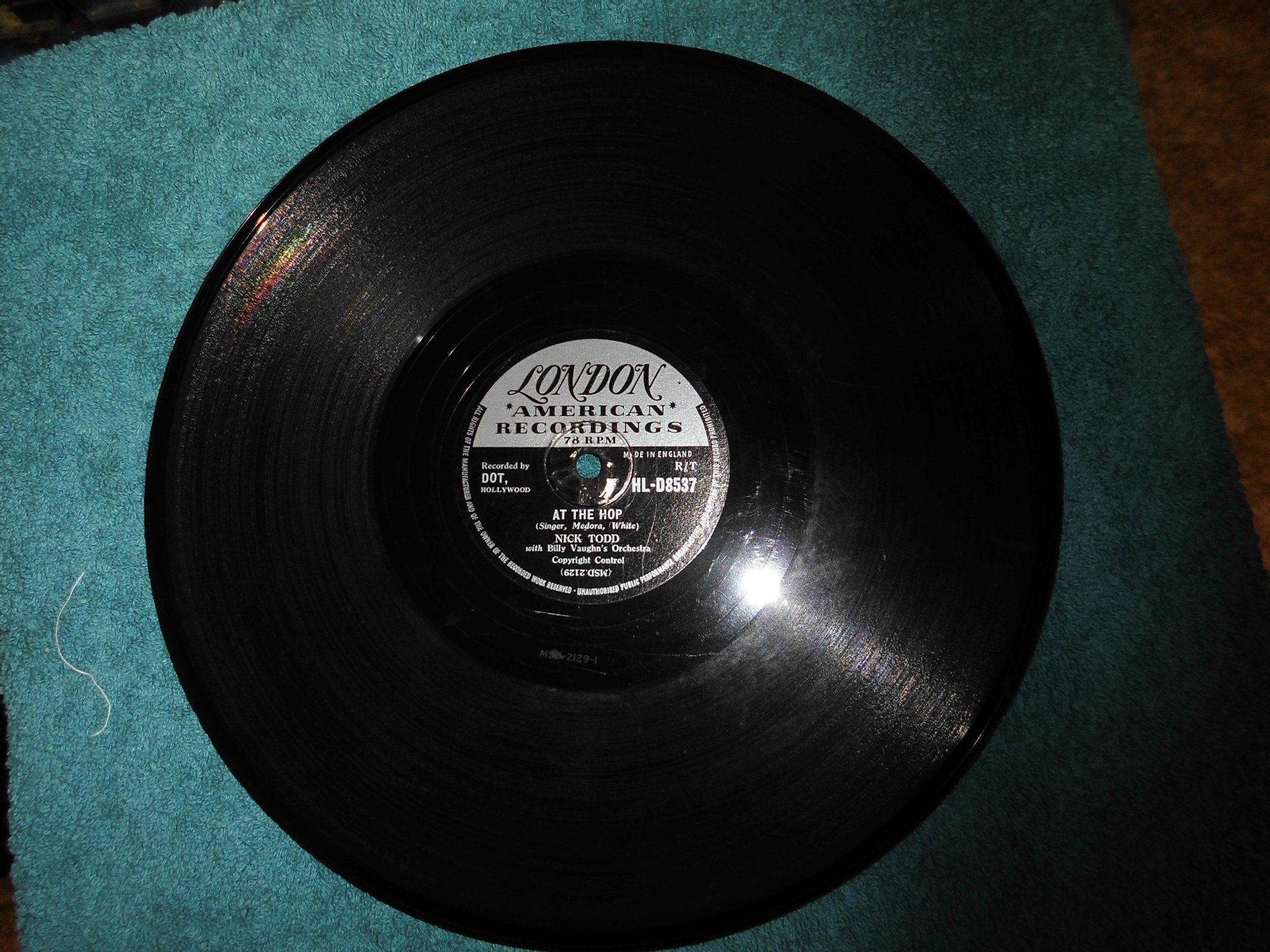 Nick Todd - "At The Hop" / "I Do" - 78 RPM | Köp på Tradera (710734644)