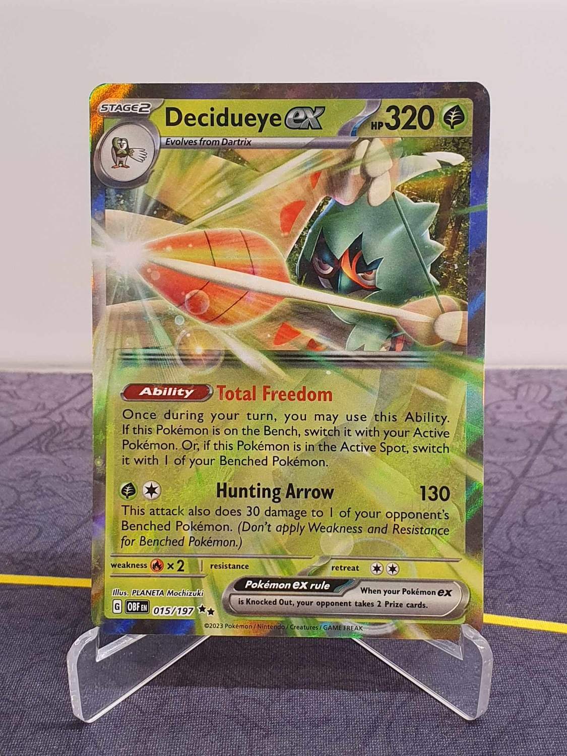 DECIDUEYE EX 015/197 - Double Rare - Obsidian F.. | Köp på Tradera ...