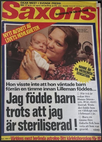 Saxons 17 1975 Bonnier, Anna Clovén, Lars Svedb.. | Köp på Tradera ...