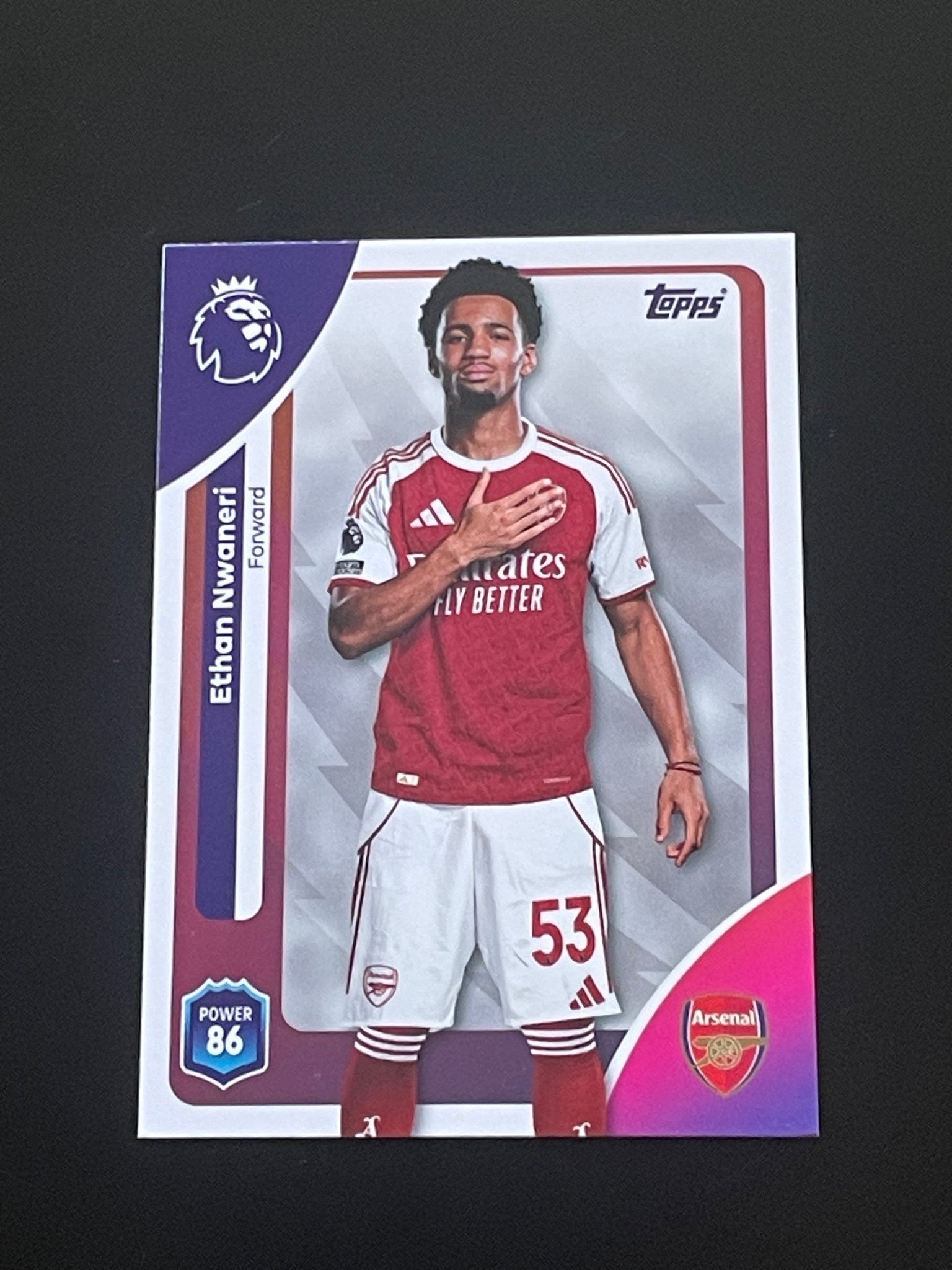 Ethan Nwaneri - Arsenal FC - Topps Premier Leag.. | Köp på Tradera ...