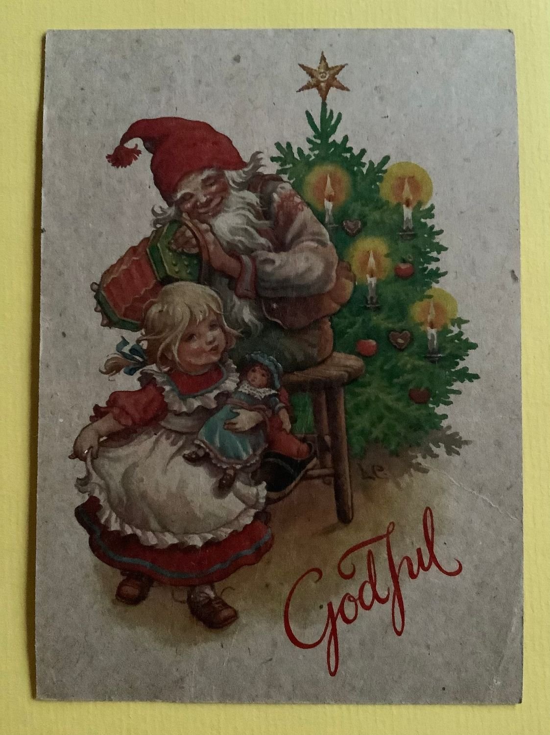 Julkort Tomte dragspel Barn LC Lars Carlsson | Köp på Tradera (618551369)