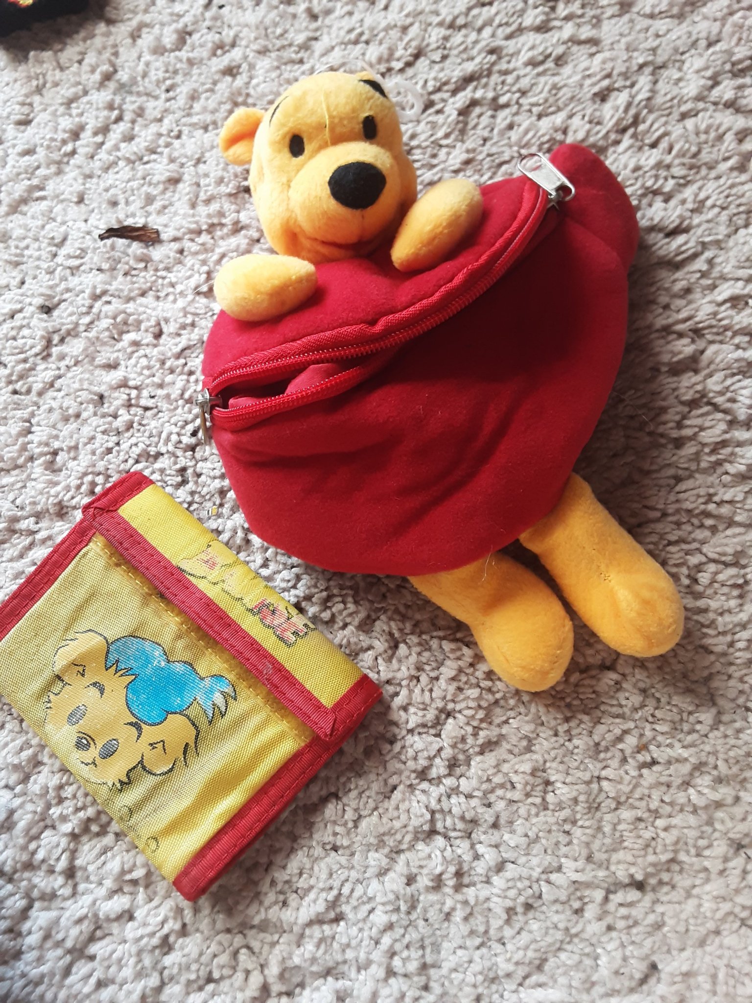 Bamse Plånbok & nalle puh magväska retro äldre | Köp på Tradera (733547675)