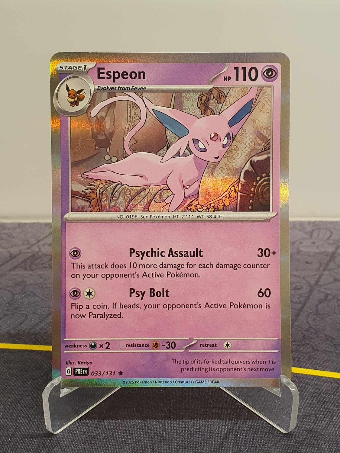 ESPEON 033/131 - Holo Rare - Prismatic Evolutio.. | Köp på Tradera ...