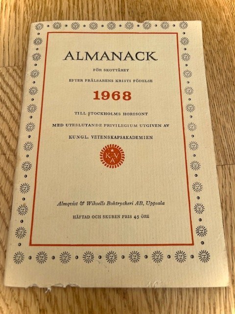 Almanack för skottåret efter Frälsarens Kristi .. | Köp på Tradera ...