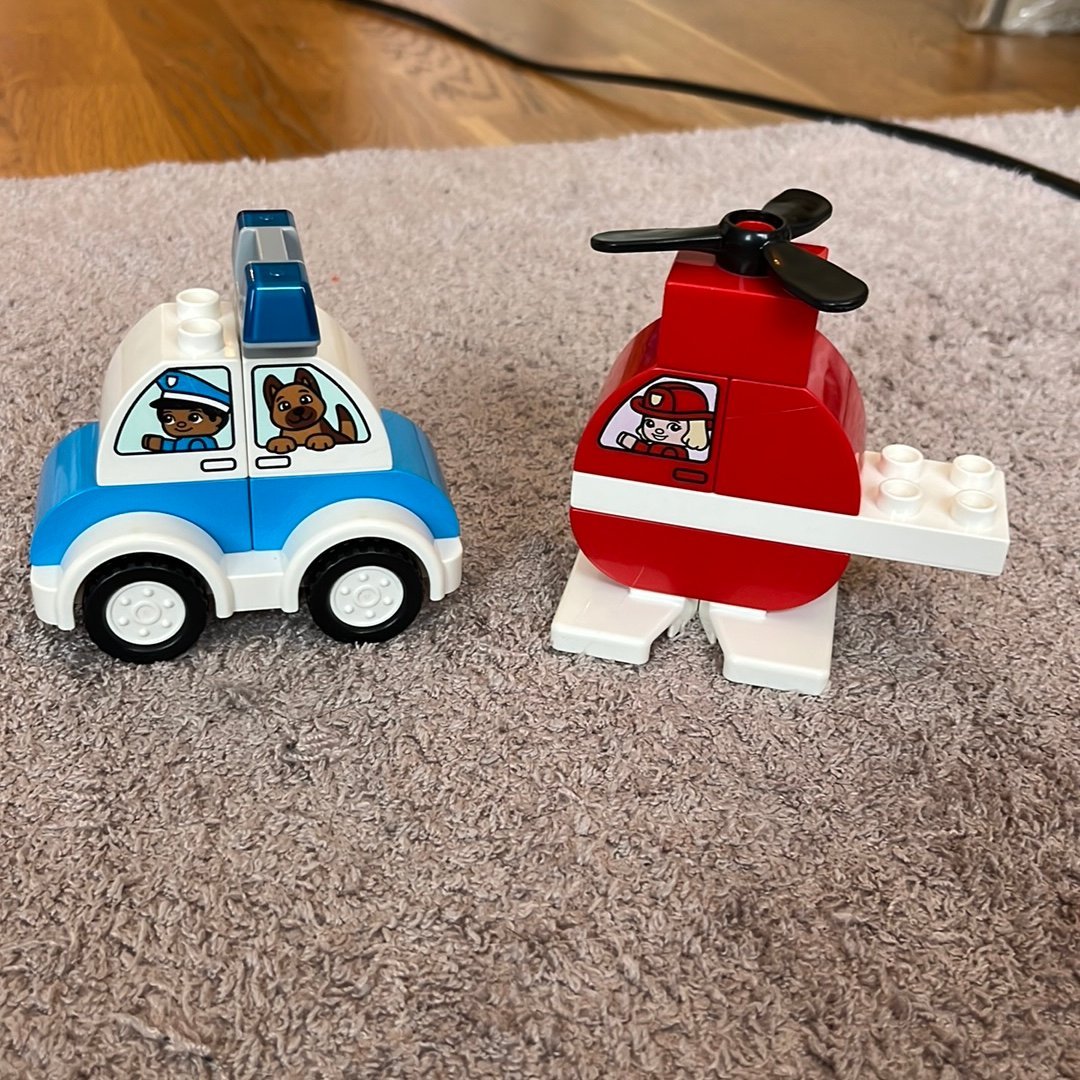 Lego Duplo Polisbil och Helikopter | Köp på Tradera (714899924)