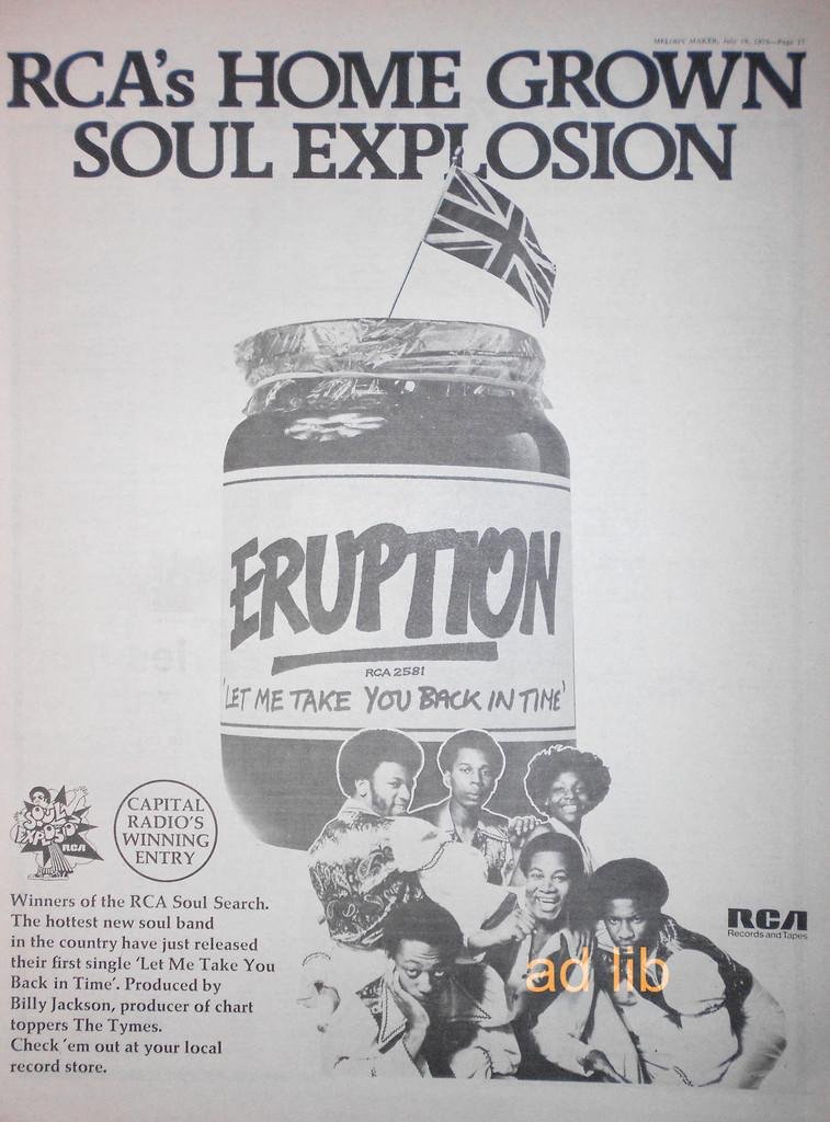 ERUPTION - RCA SOUL EXPLOSION, STOR TIDNINGSANN.. | Köp på Tradera ...