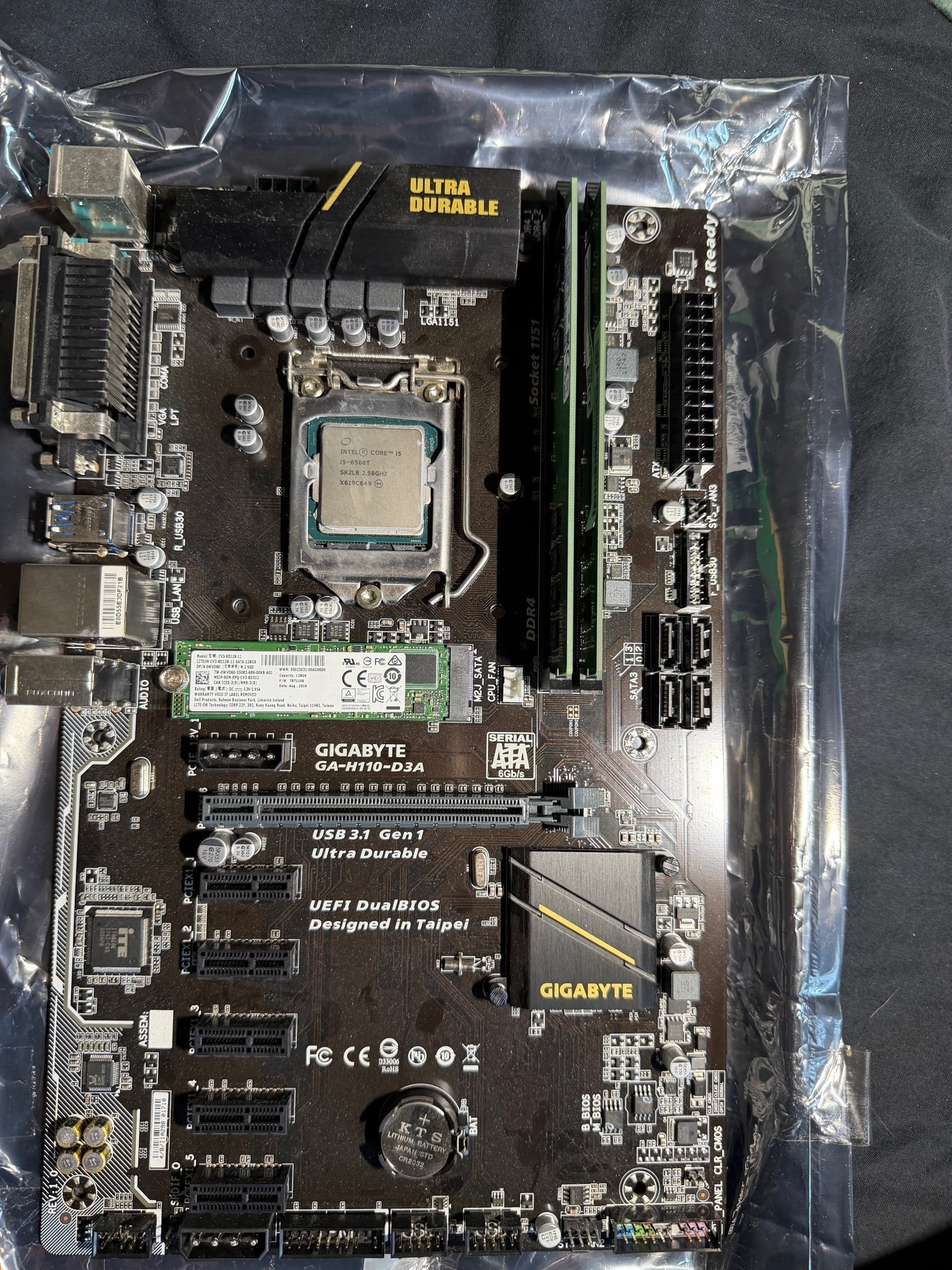 GIGABYTE GA-H110-D3A Moderkort med Intel Core i.. | Köp på Tradera ...