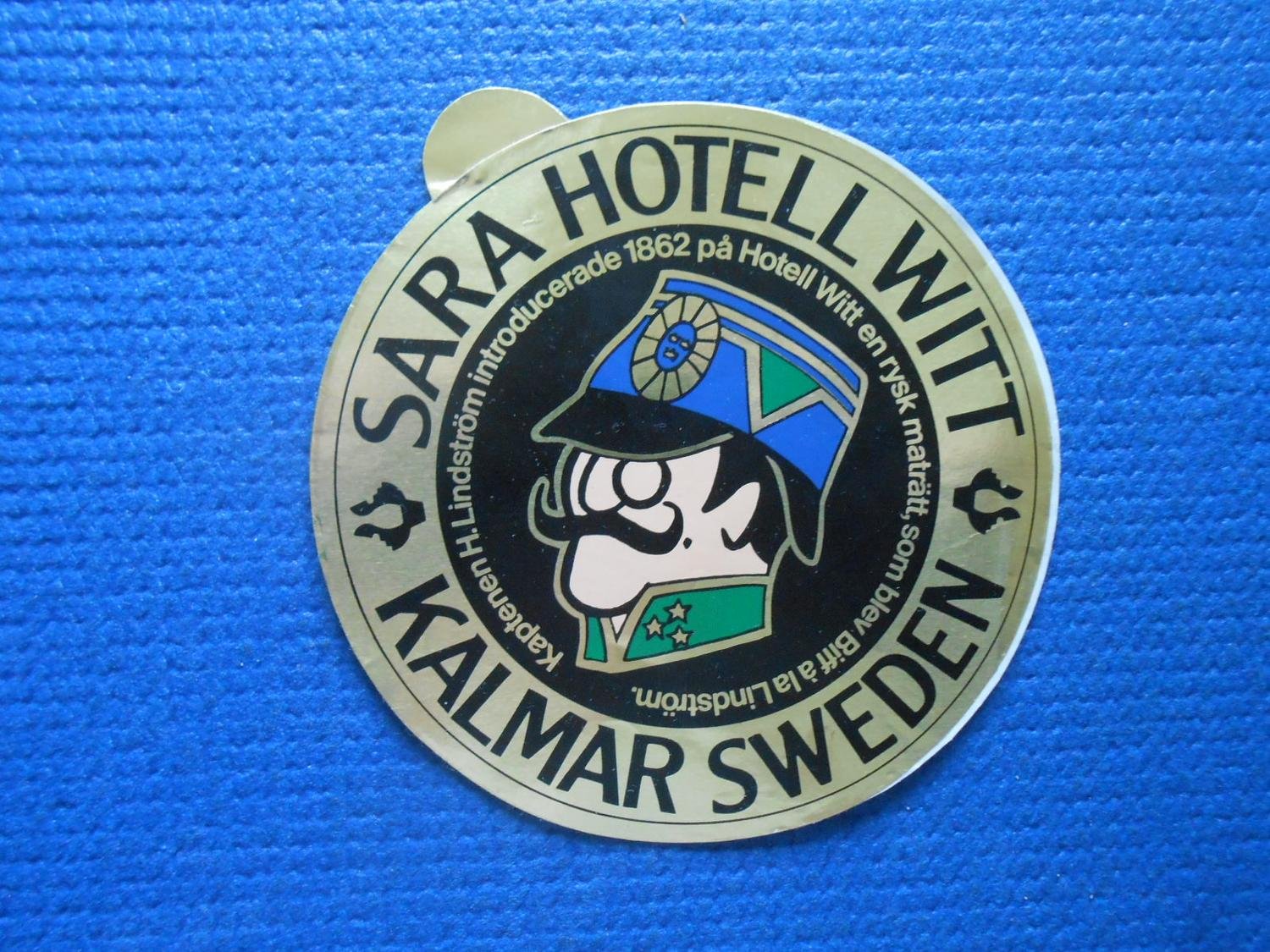 Klistermärke Sara hotell Witt Kalmar | Köp på Tradera (562460422)